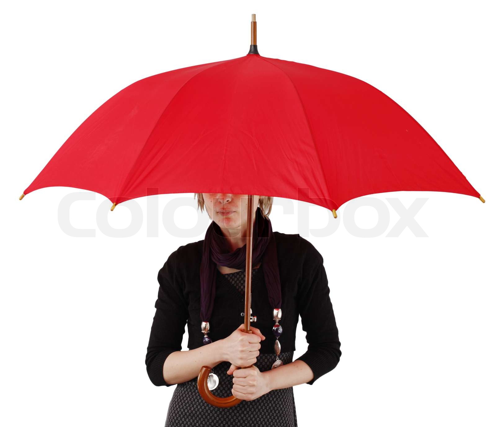 Kvinde med paraply | Stock foto | Colourbox