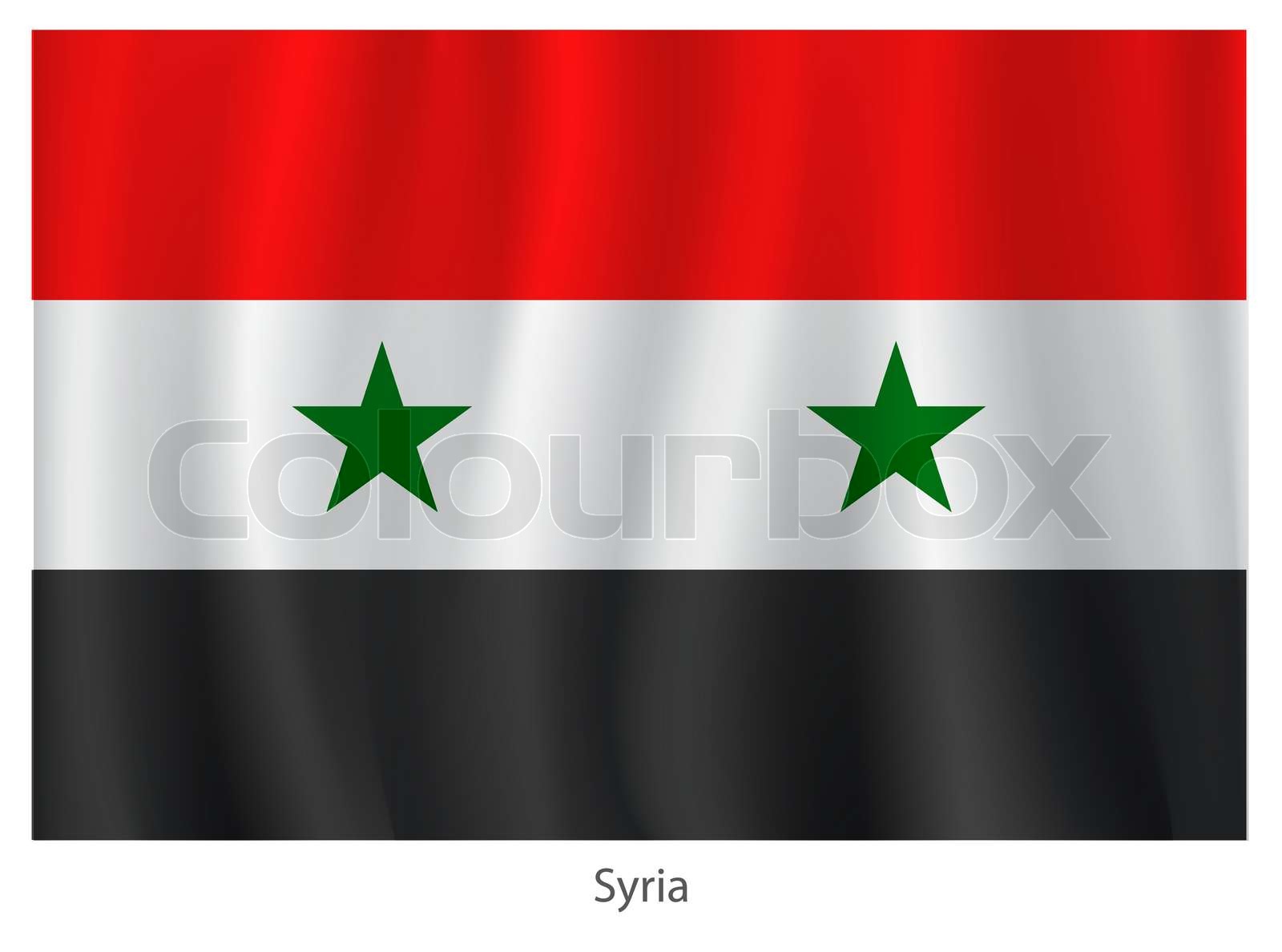 Syrien-Flagge | Stock-Vektor | Colourbox