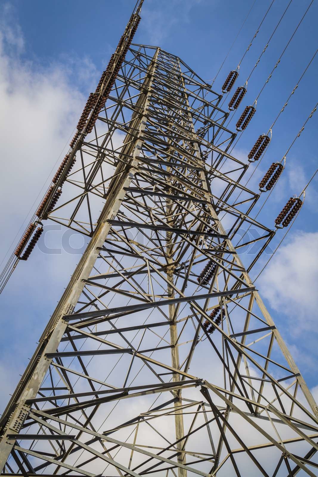 High-voltage tower | Stock image | Colourbox