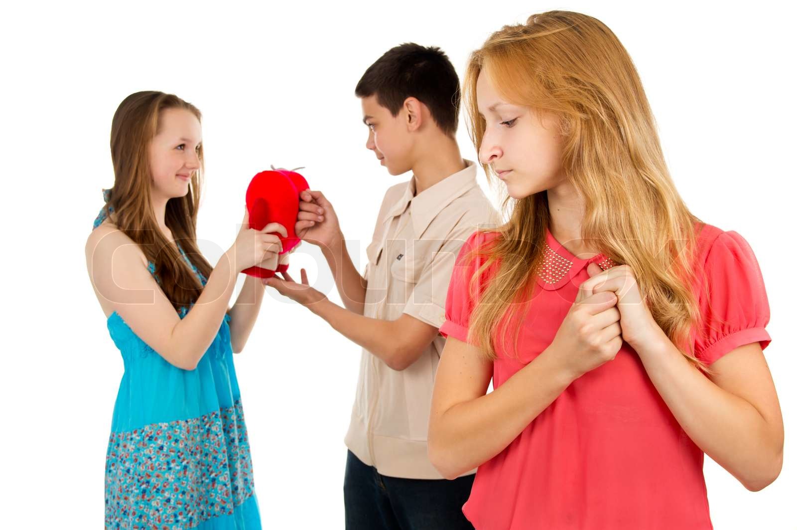 Betrayal of guy to his girlfriend | Stock image | Colourbox