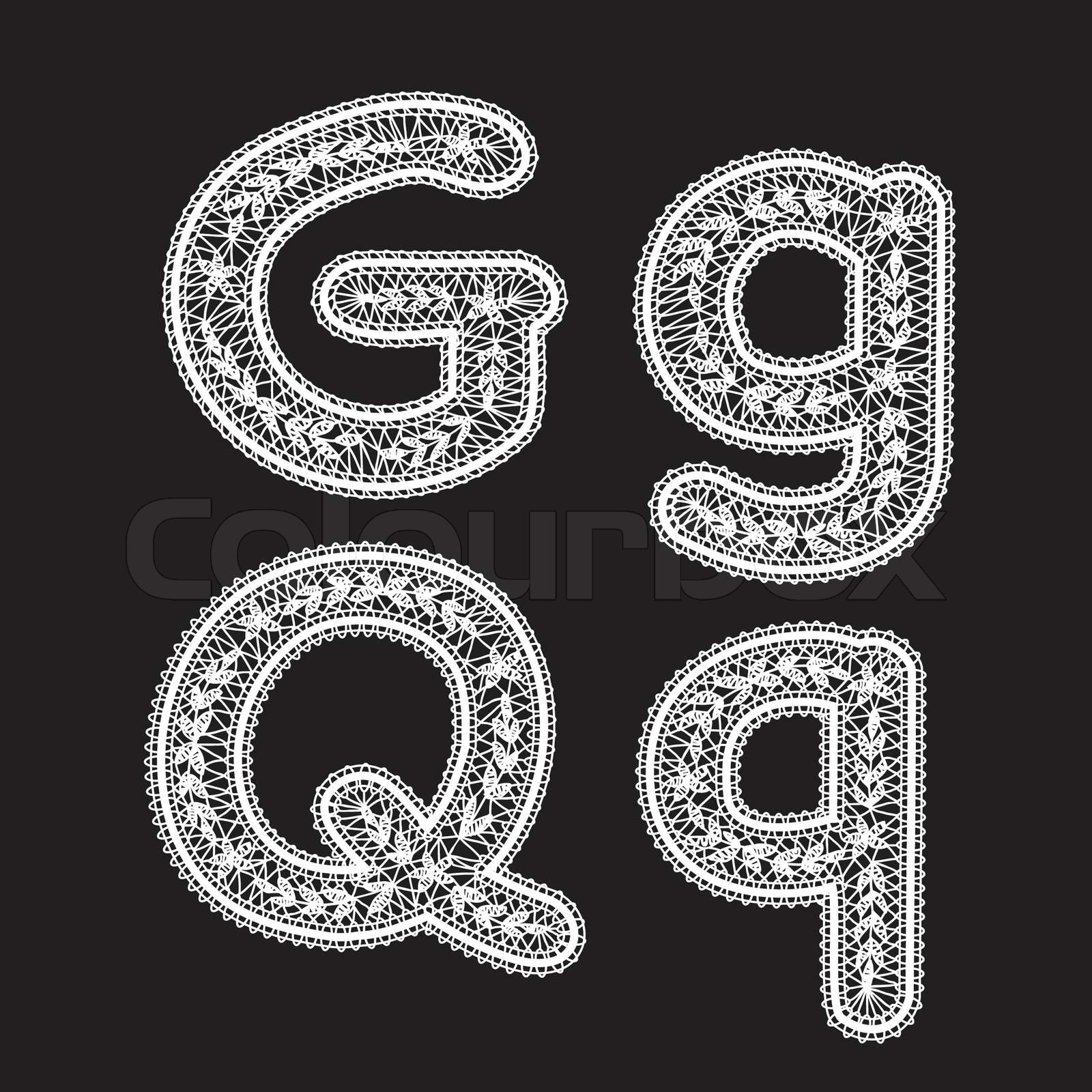 G,Q | Stock vector | Colourbox