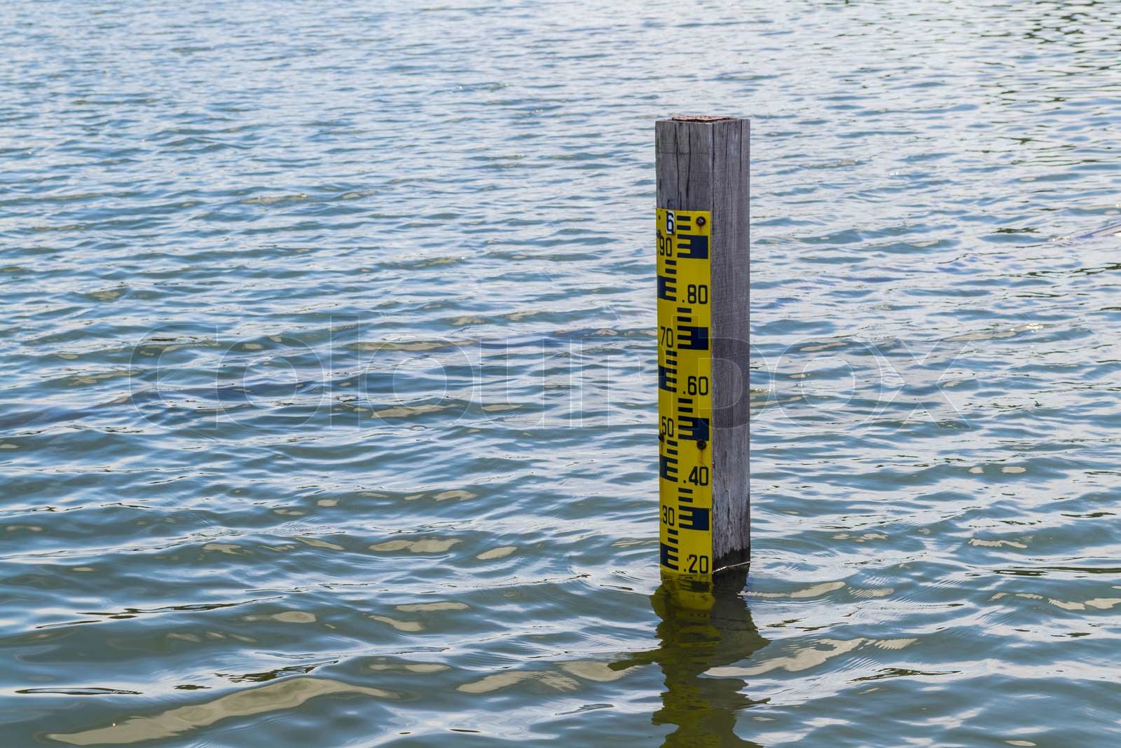 water level pole | Stock image | Colourbox