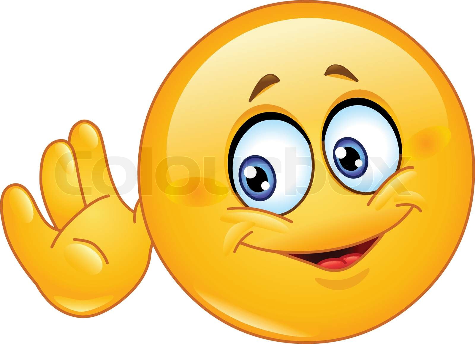 lytter emoticoneps | Stock vektor | Colourbox