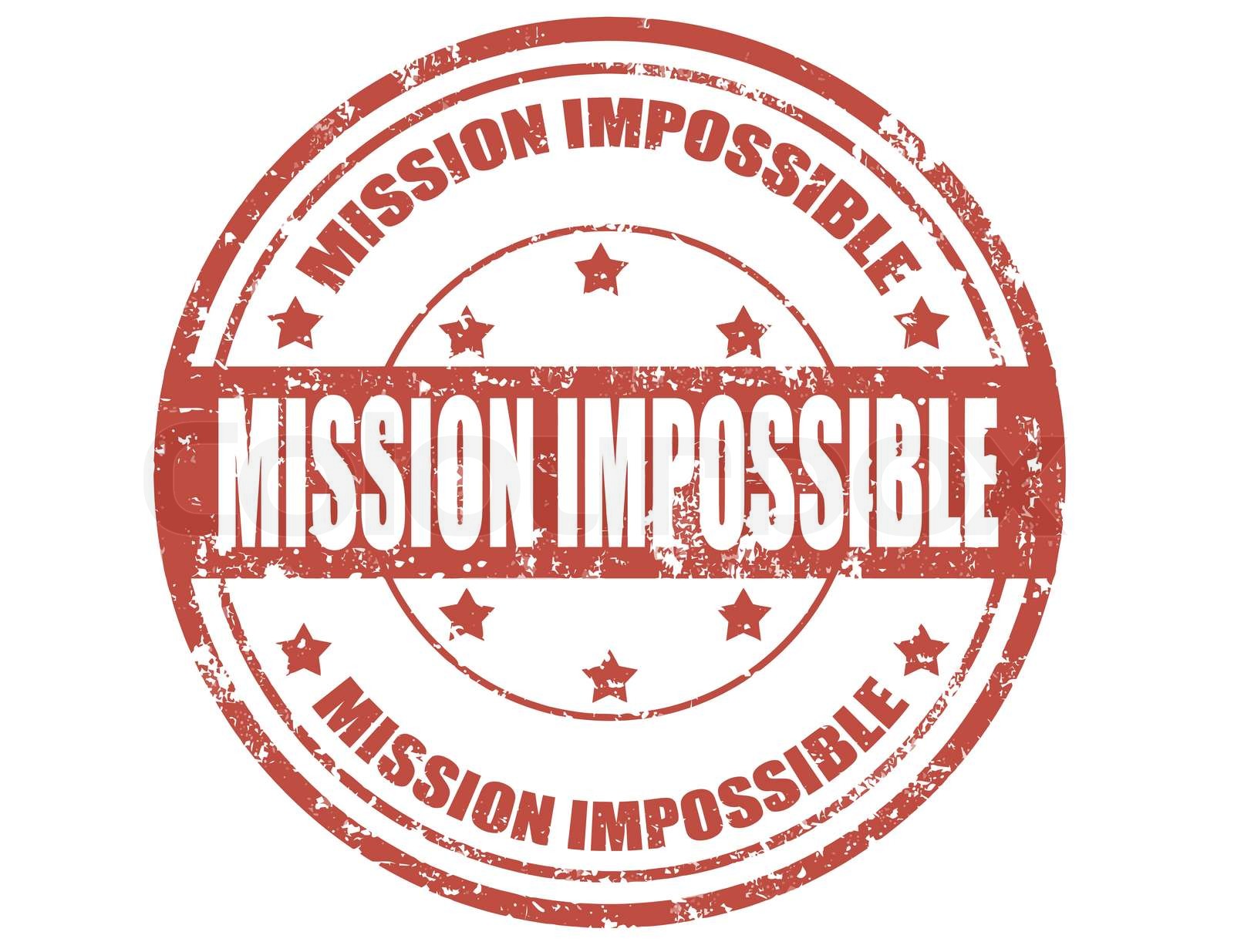 Mission impossible-stamp | Stock vector | Colourbox