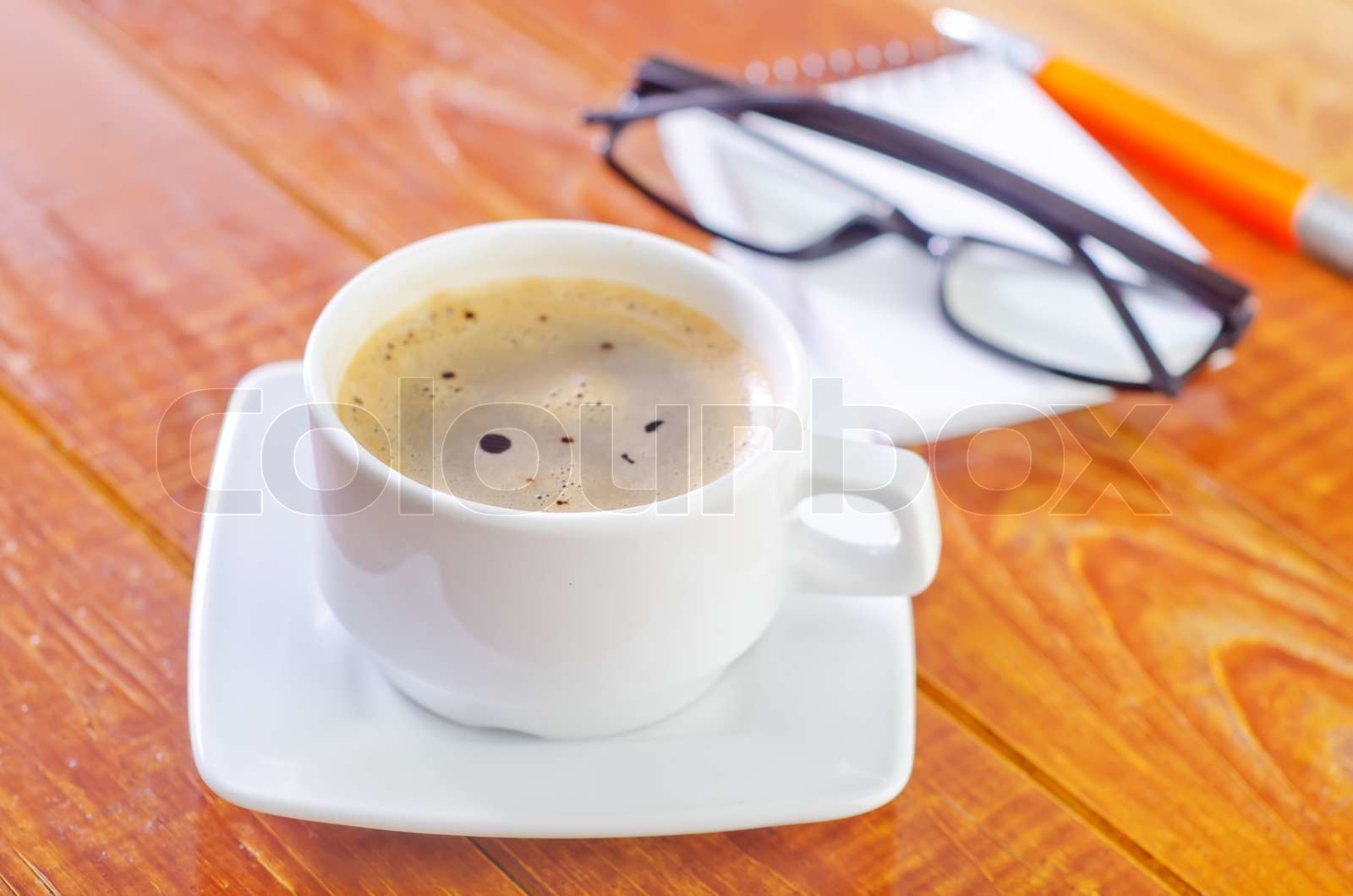 coffee and note | Stock image | Colourbox