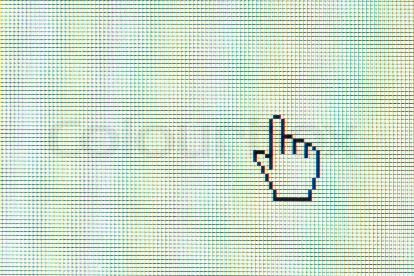 hand cursor on computer screen | Stock image | Colourbox
