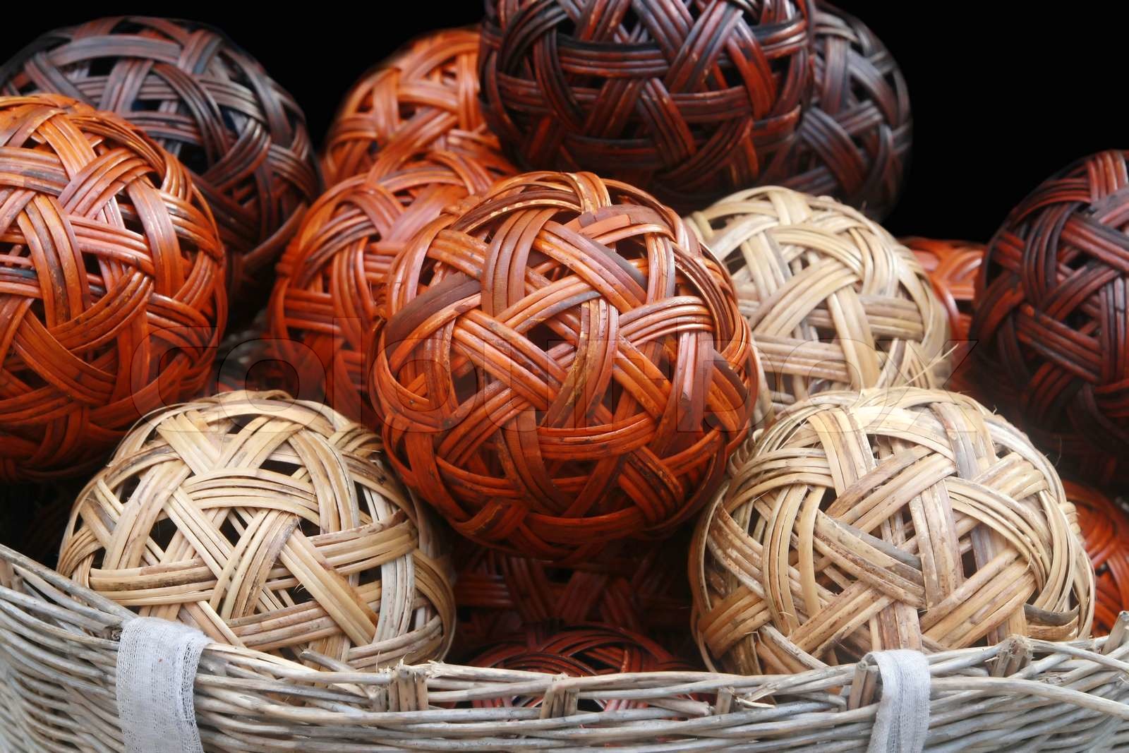 Bamboo ball, Sepaktakraw | Stock foto | Colourbox