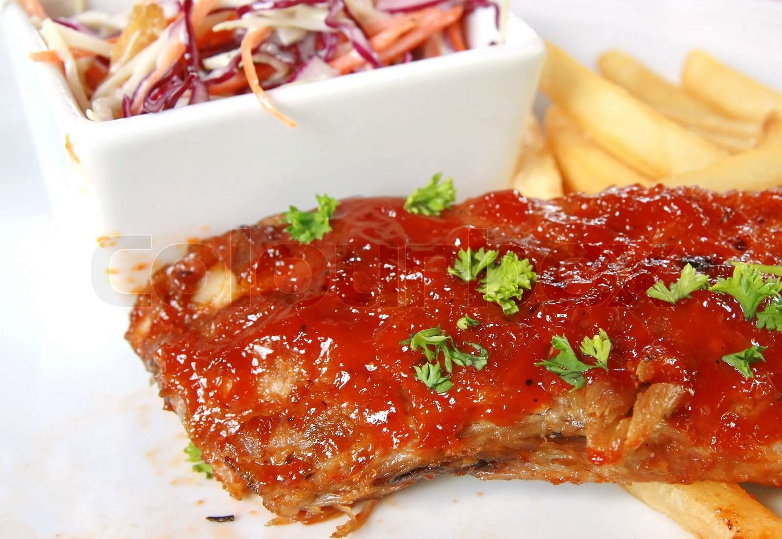 Pork rib steak | Stock image | Colourbox