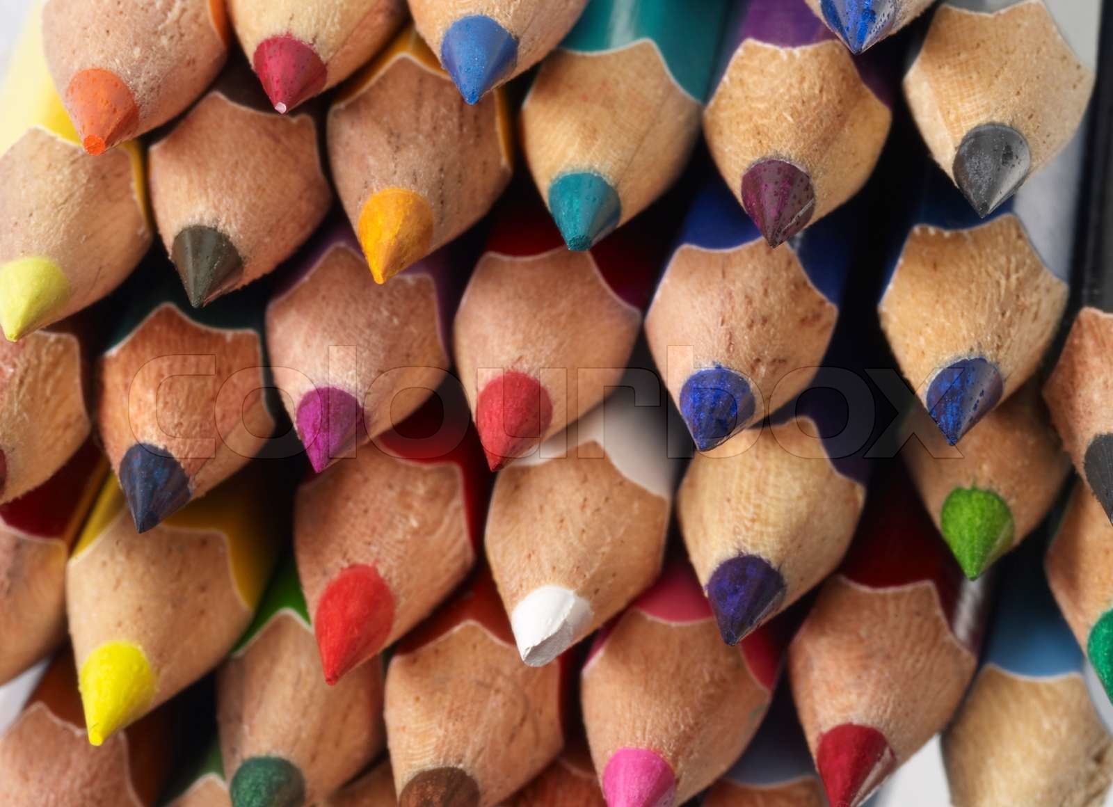colored pencil tips | Stock image | Colourbox