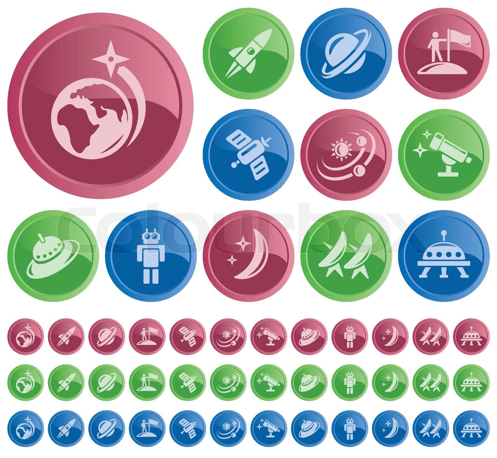 Space buttons | Stock vector | Colourbox