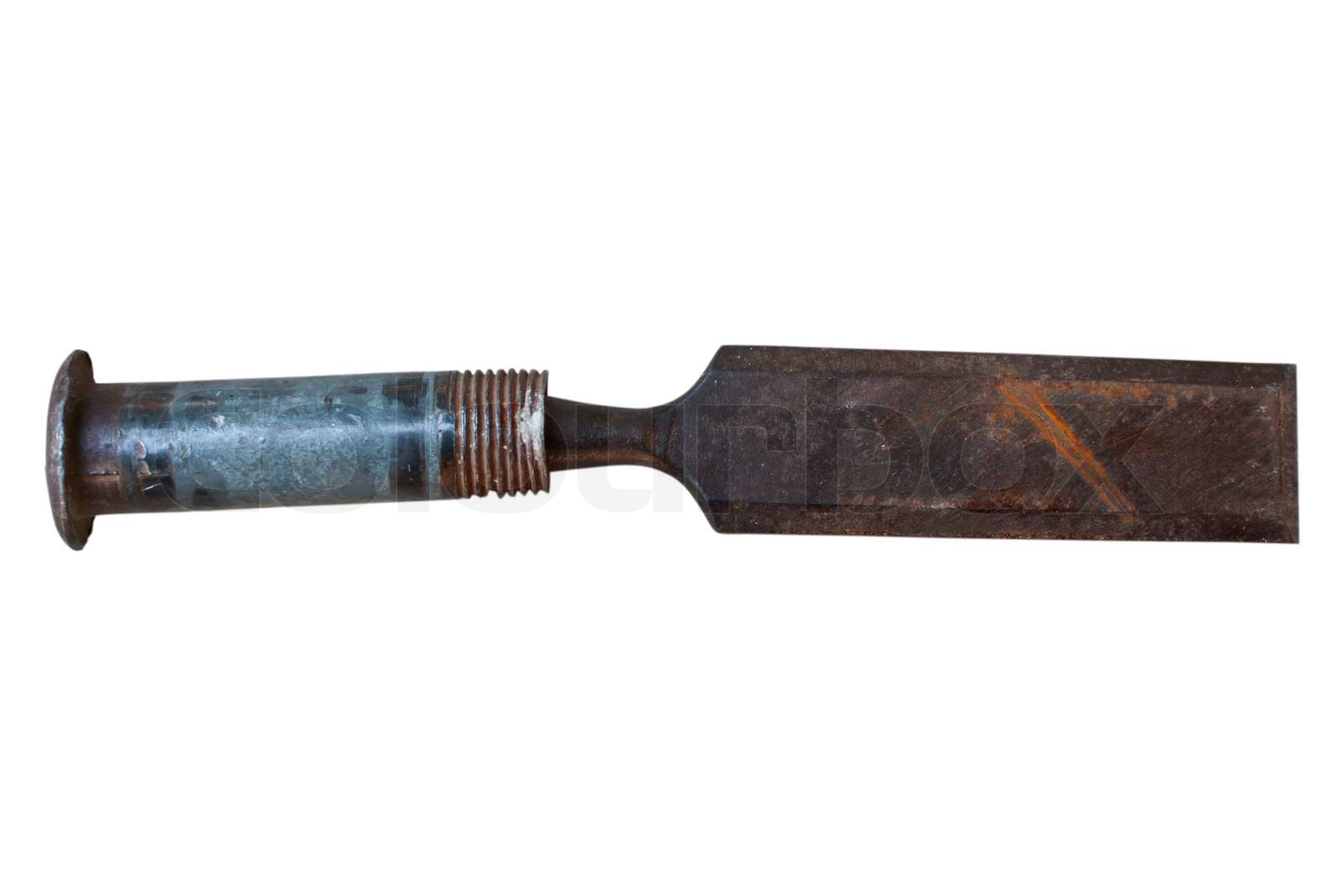 Iron wedge on isolate | Stock image | Colourbox