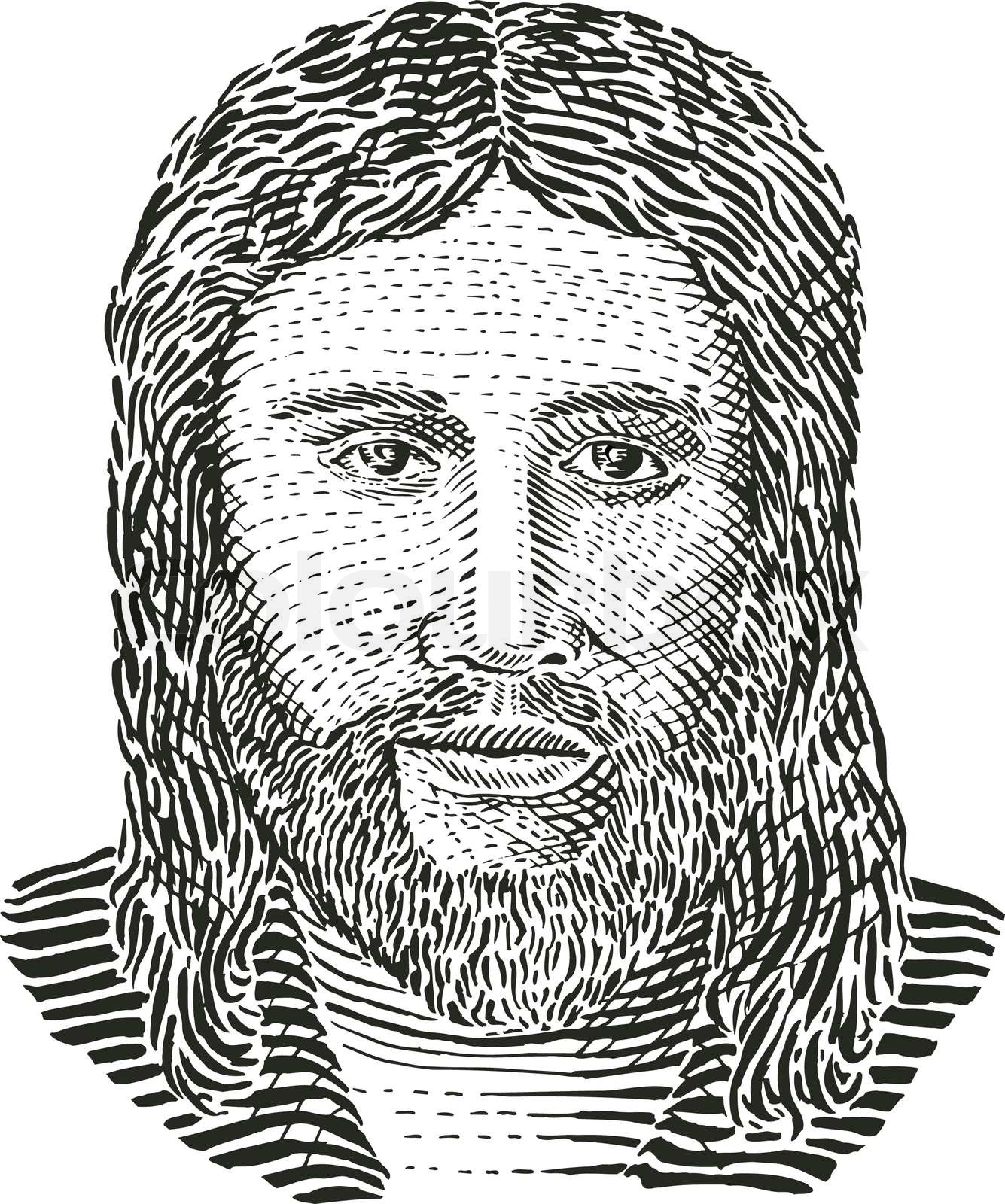 Jesus Christ Front View | Stock vector | Colourbox