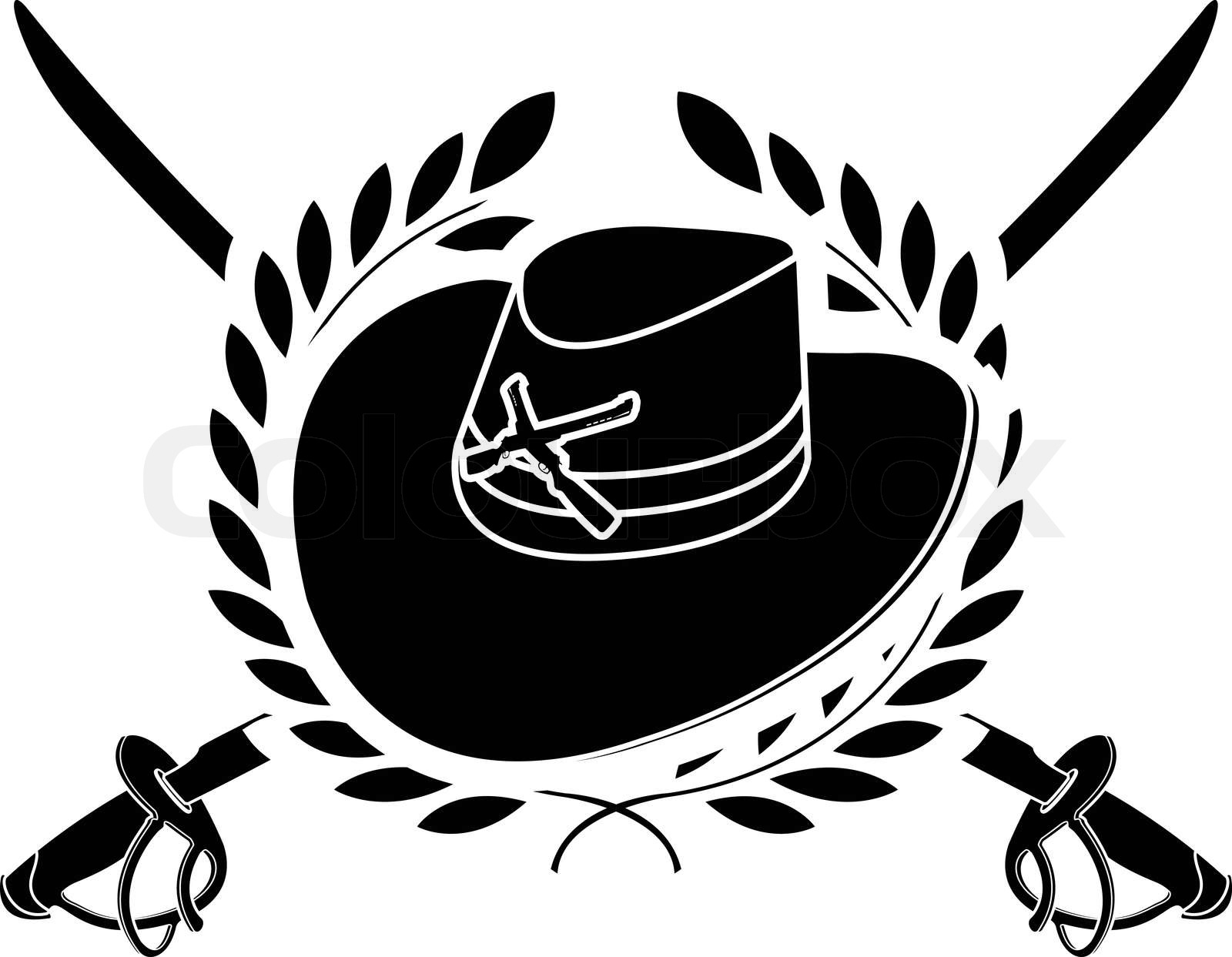 american cavalry stencil second varianteps | Stock vector | Colourbox