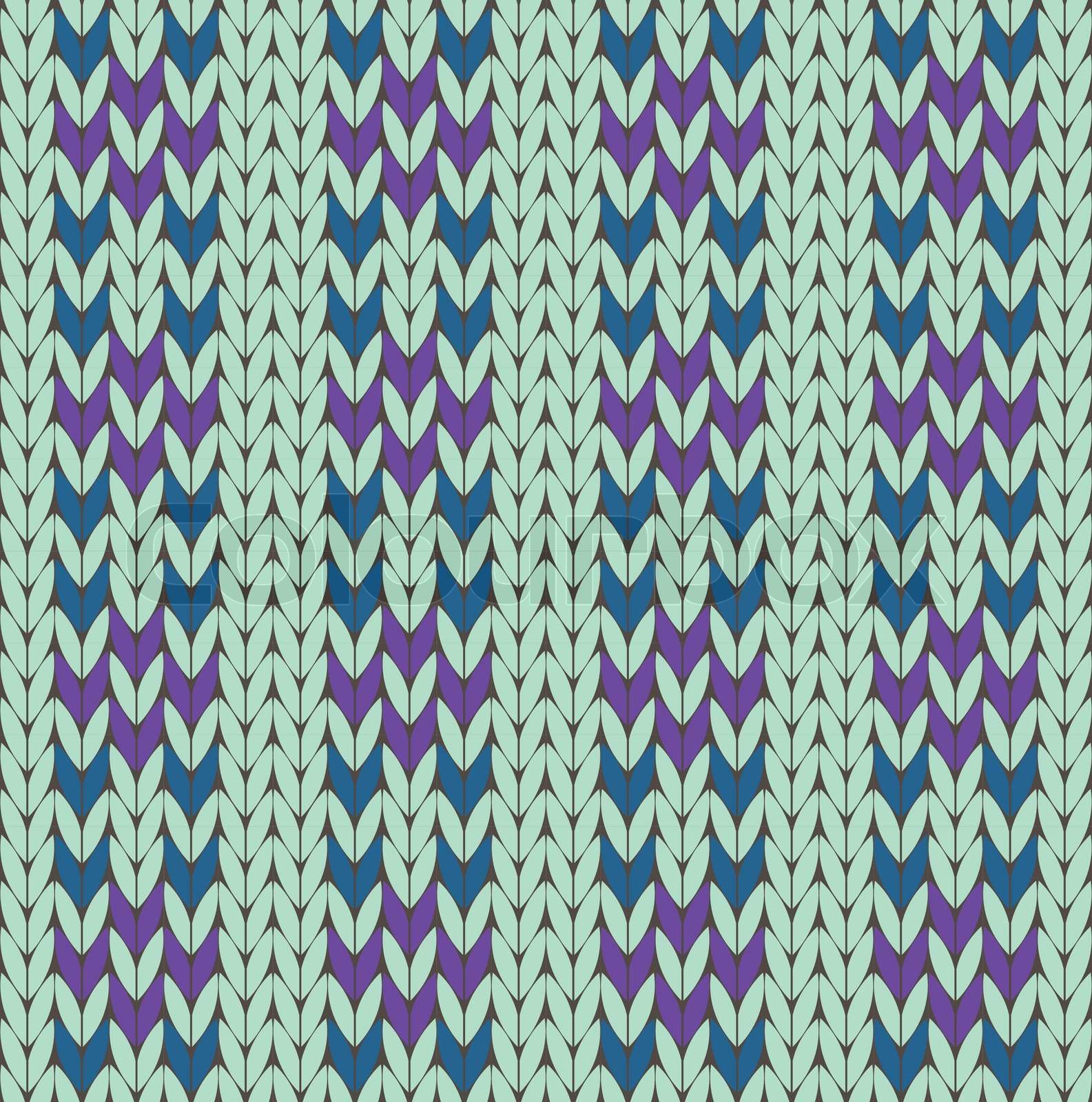 Kintting pattern | Stock vector | Colourbox