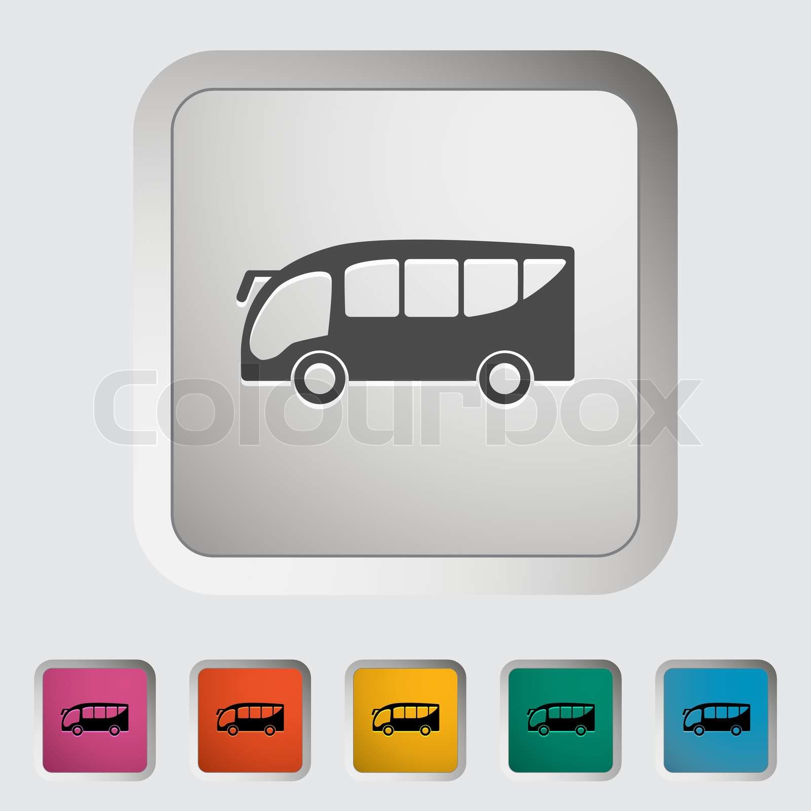 bus ikon | Stock vektor | Colourbox