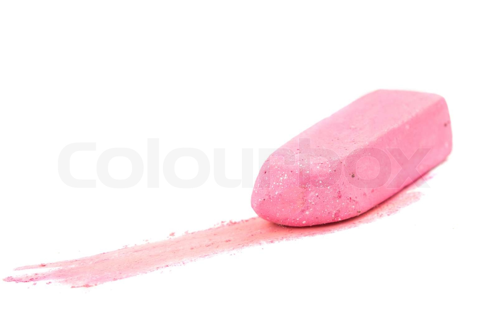 pink chalk isolated | Stock image | Colourbox