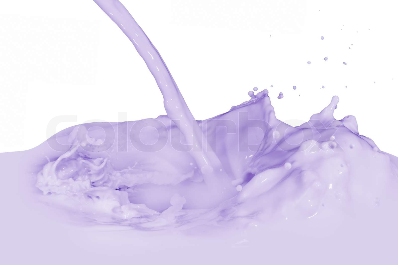 splashing milk | Stock image | Colourbox