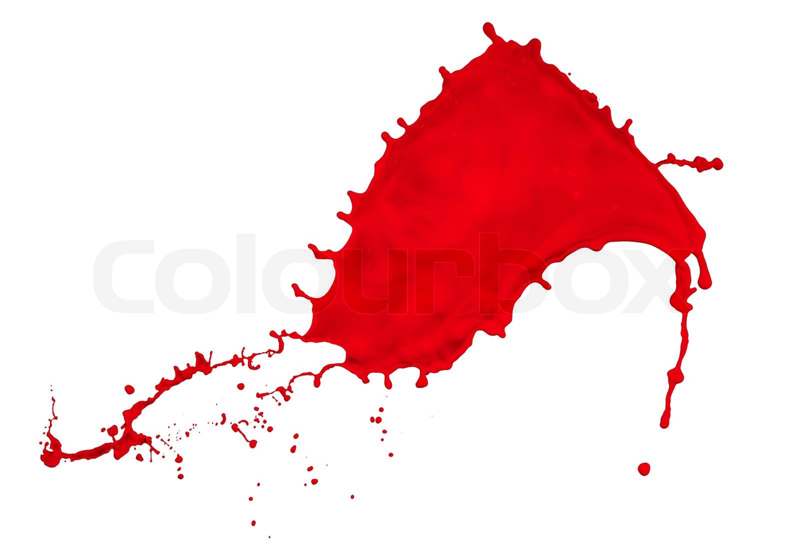 roter Farbe Splash | Stock Bild | Colourbox