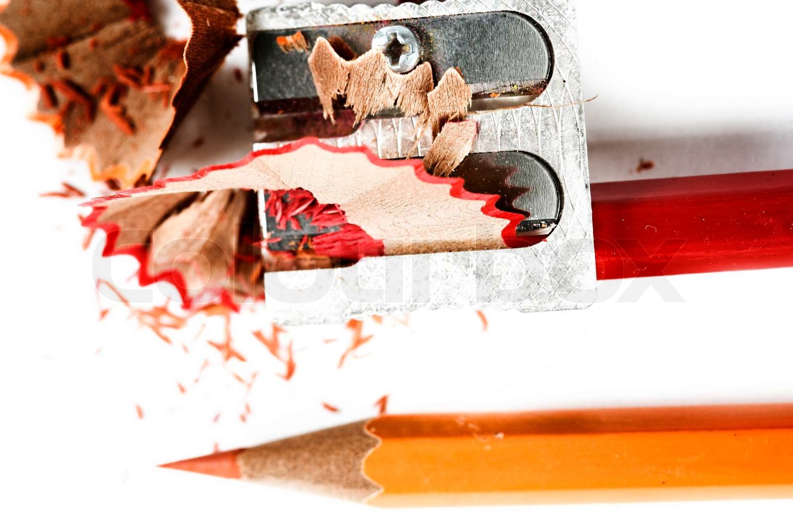 Bleistift und Spitzer | Stock Bild | Colourbox