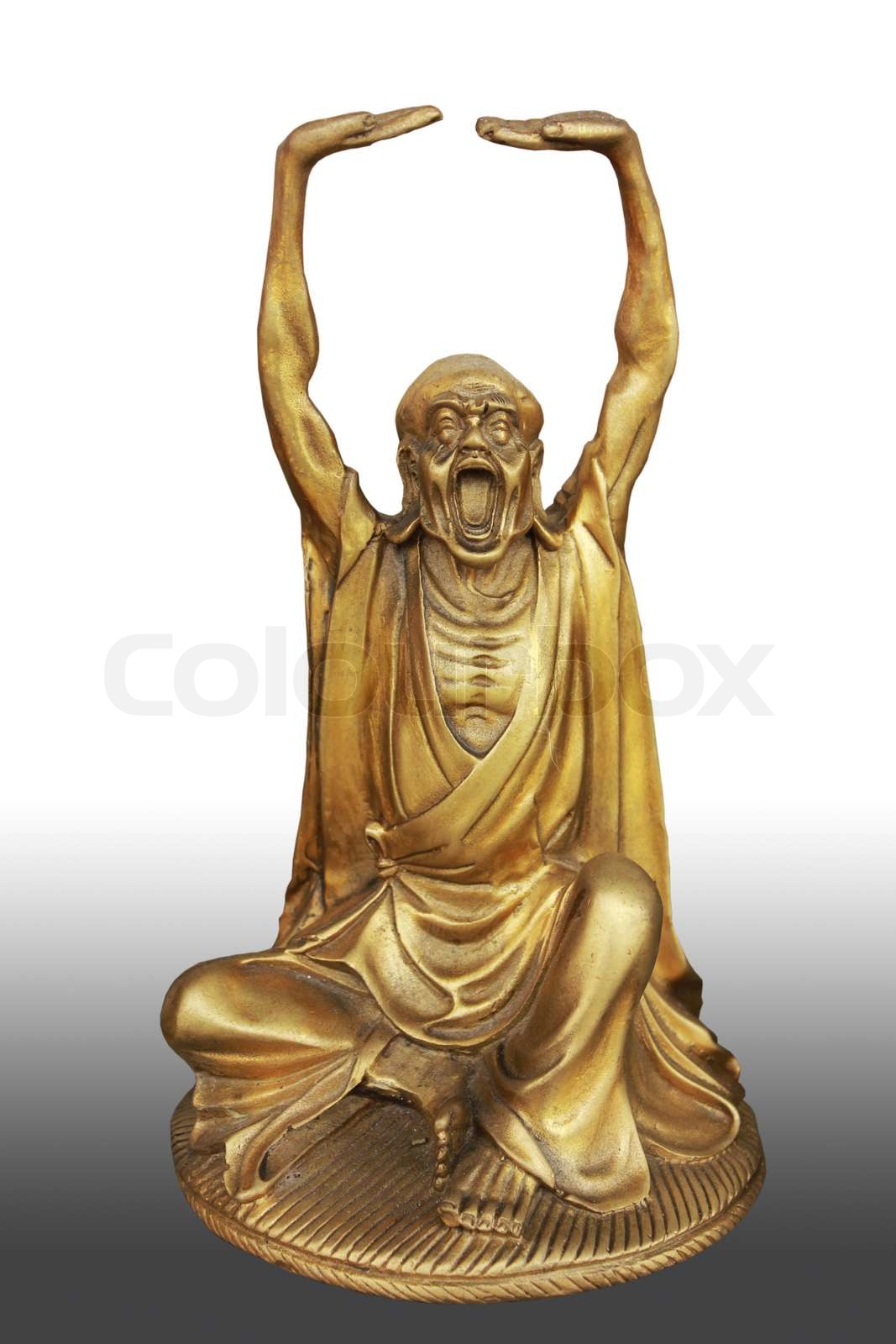Traditional Chinese Gods and Deities Isolated on a White Background ...
