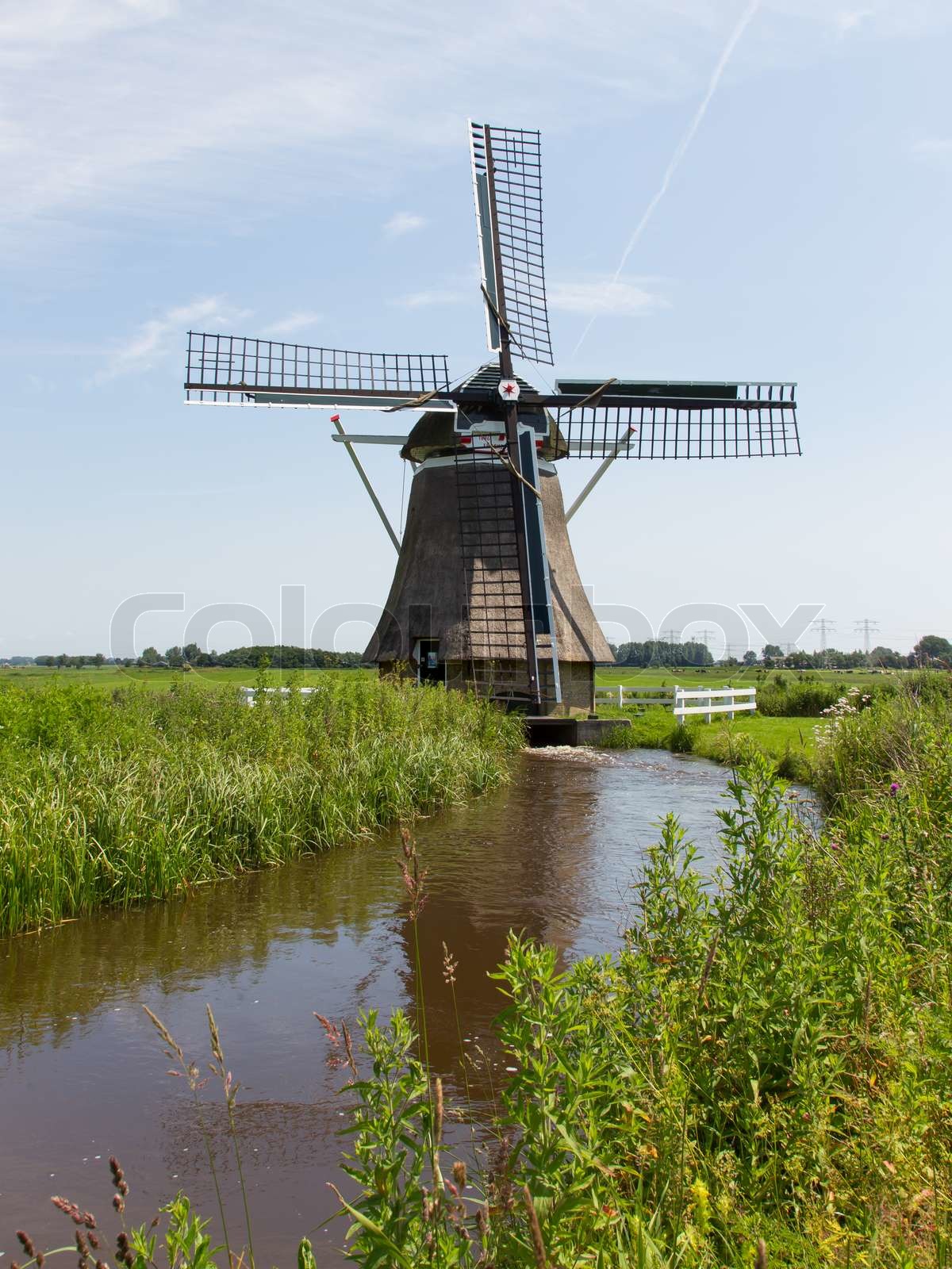 Traditional old dutch windmill | Stock image | Colourbox
