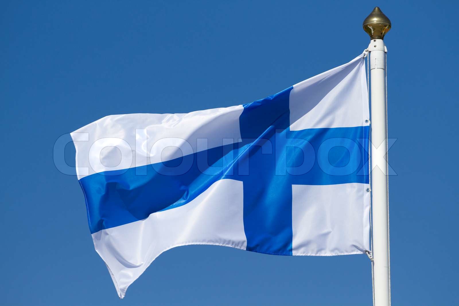 Finsk flag | Stock foto | Colourbox