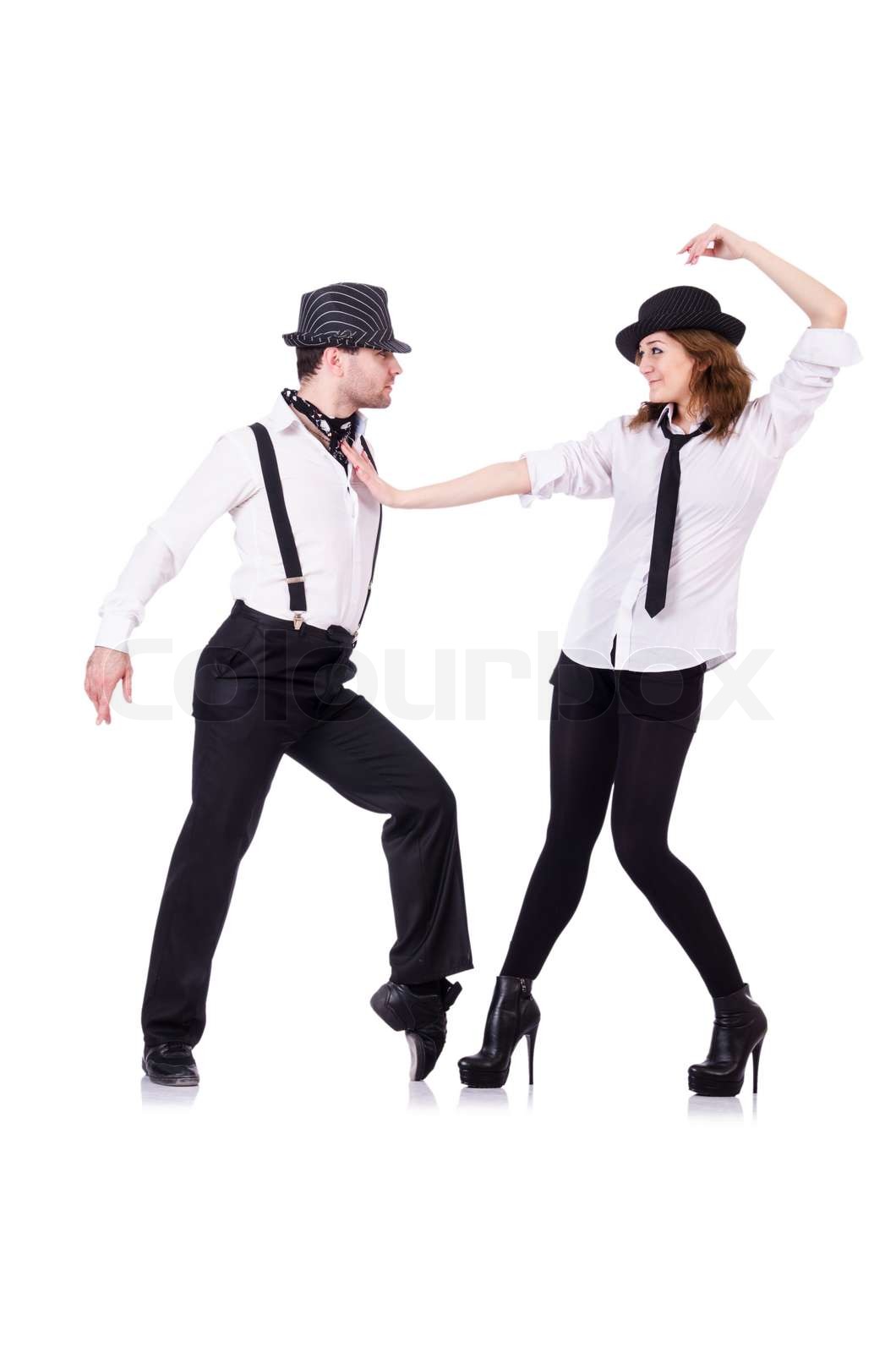 Pair of dancers dancing modern dances | Stock image | Colourbox