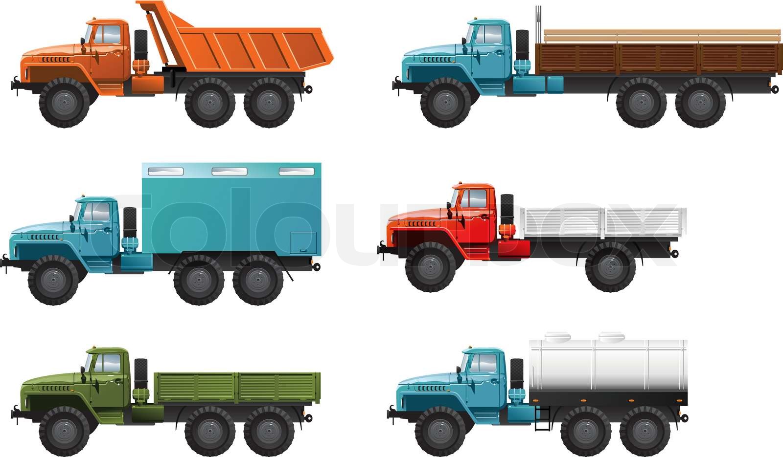 LKW | Stock-Vektor | Colourbox