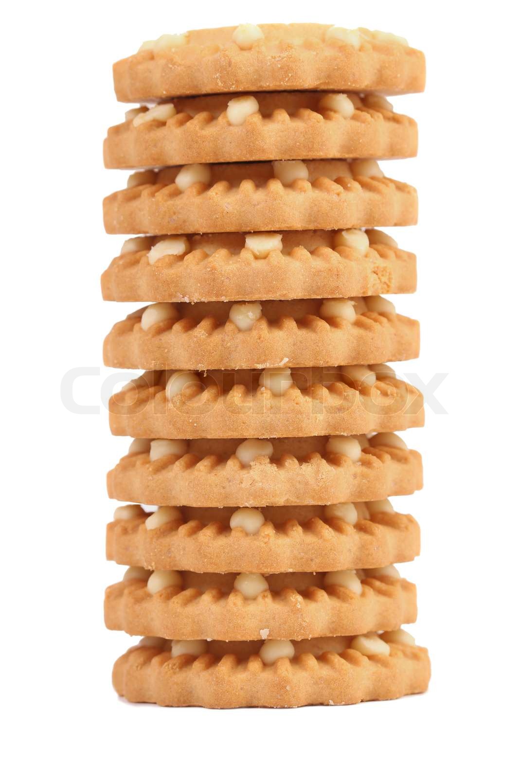 Stack of biscuits | Stock image | Colourbox