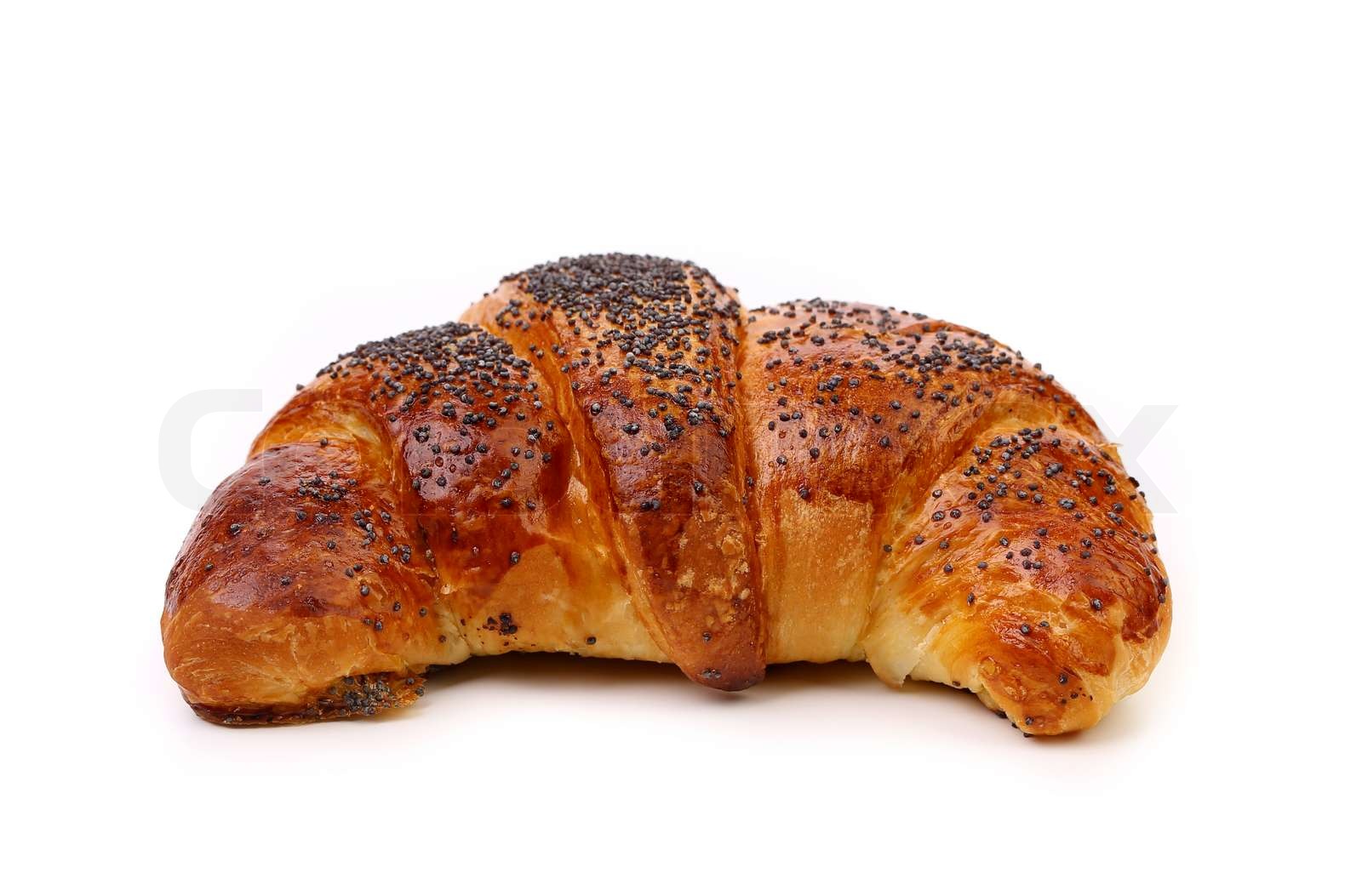 Appetitlich Croissant mit Mohn | Stock Bild | Colourbox