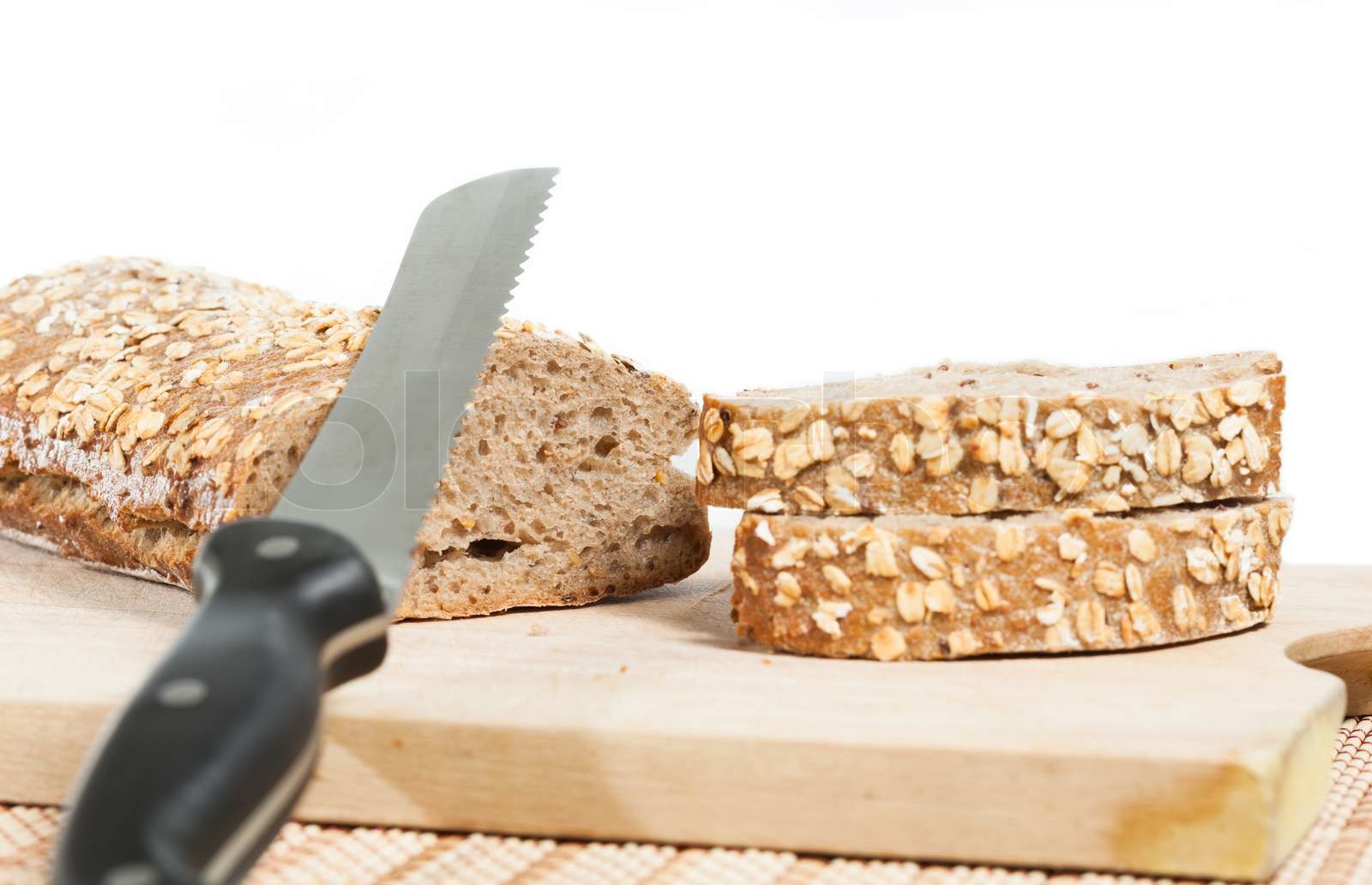 Schneiden von Brot | Stock Bild | Colourbox