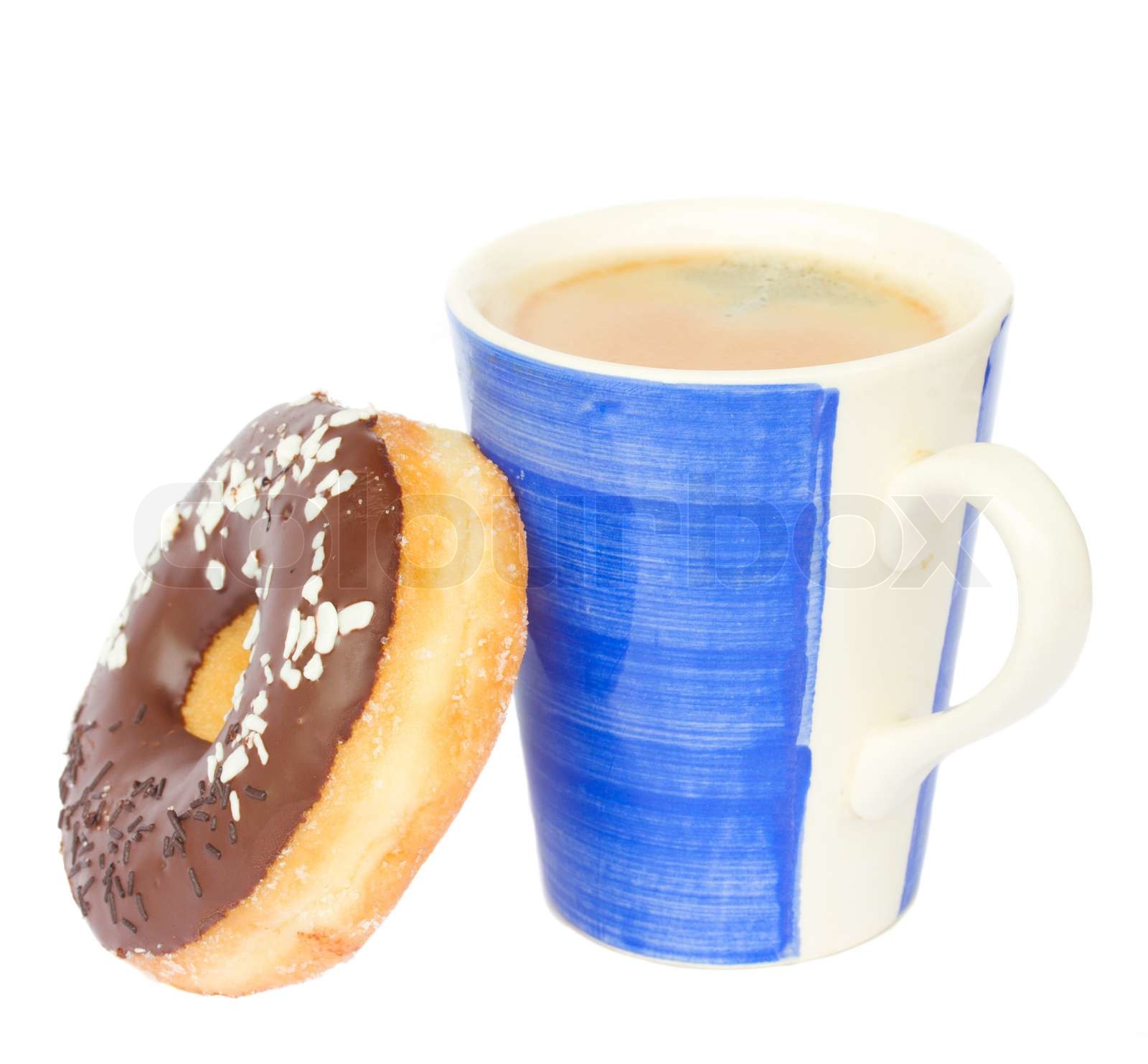donut with coffee mug | Stock image | Colourbox