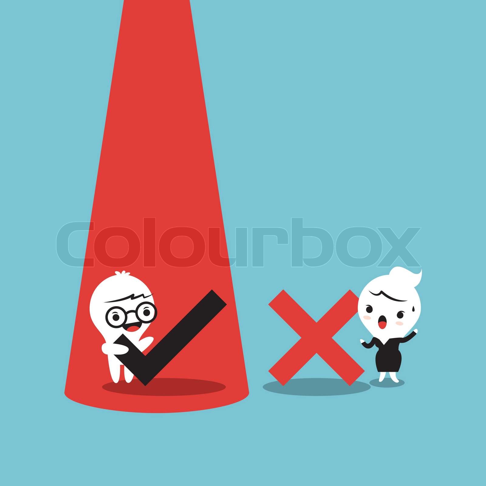 Ja oder Nein Illustration | Stock-Vektor | Colourbox