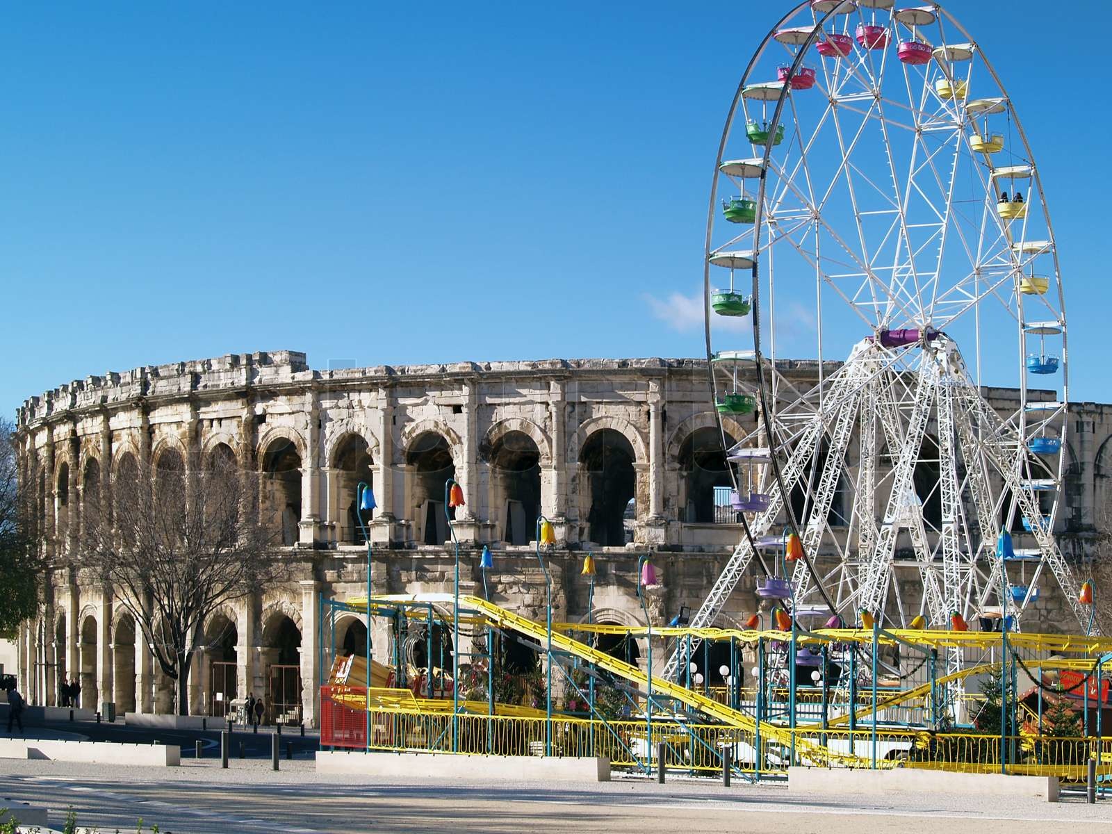 Romerske Colosseum - Nimes, Frankrig | Stock foto | Colourbox