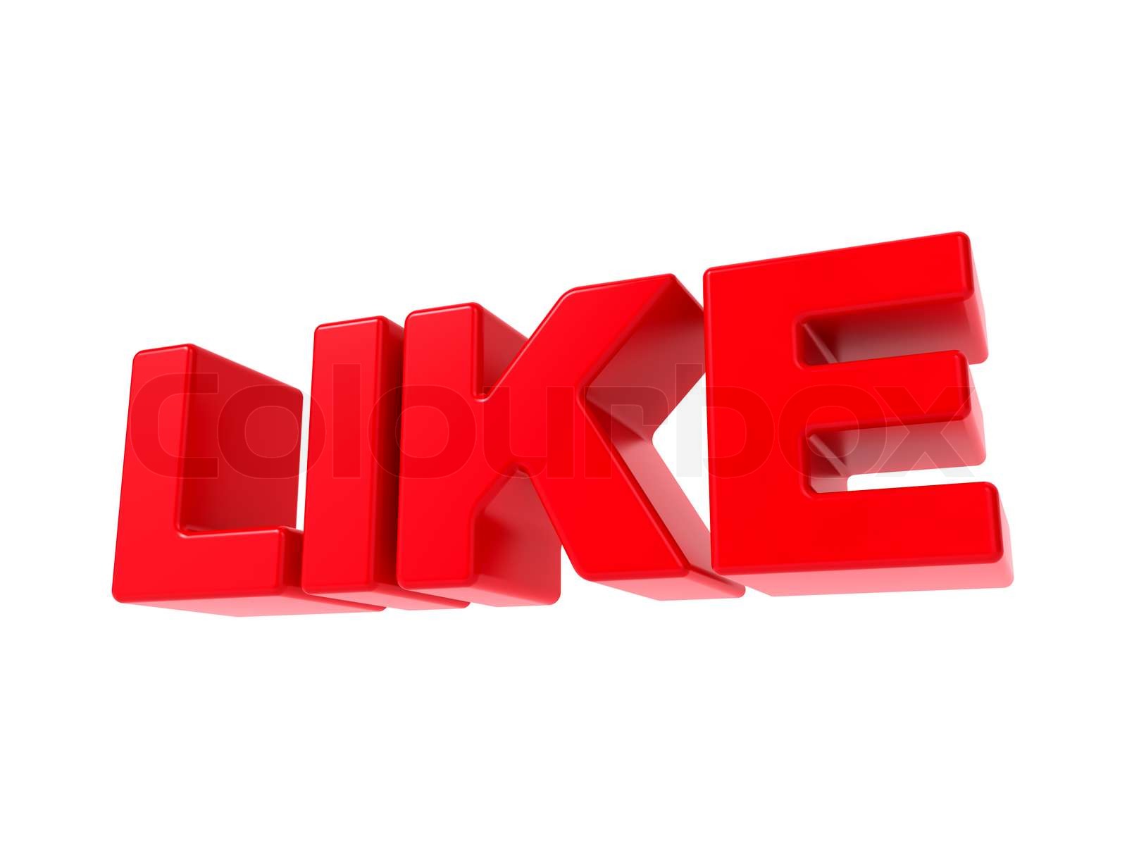 Red 3d Words