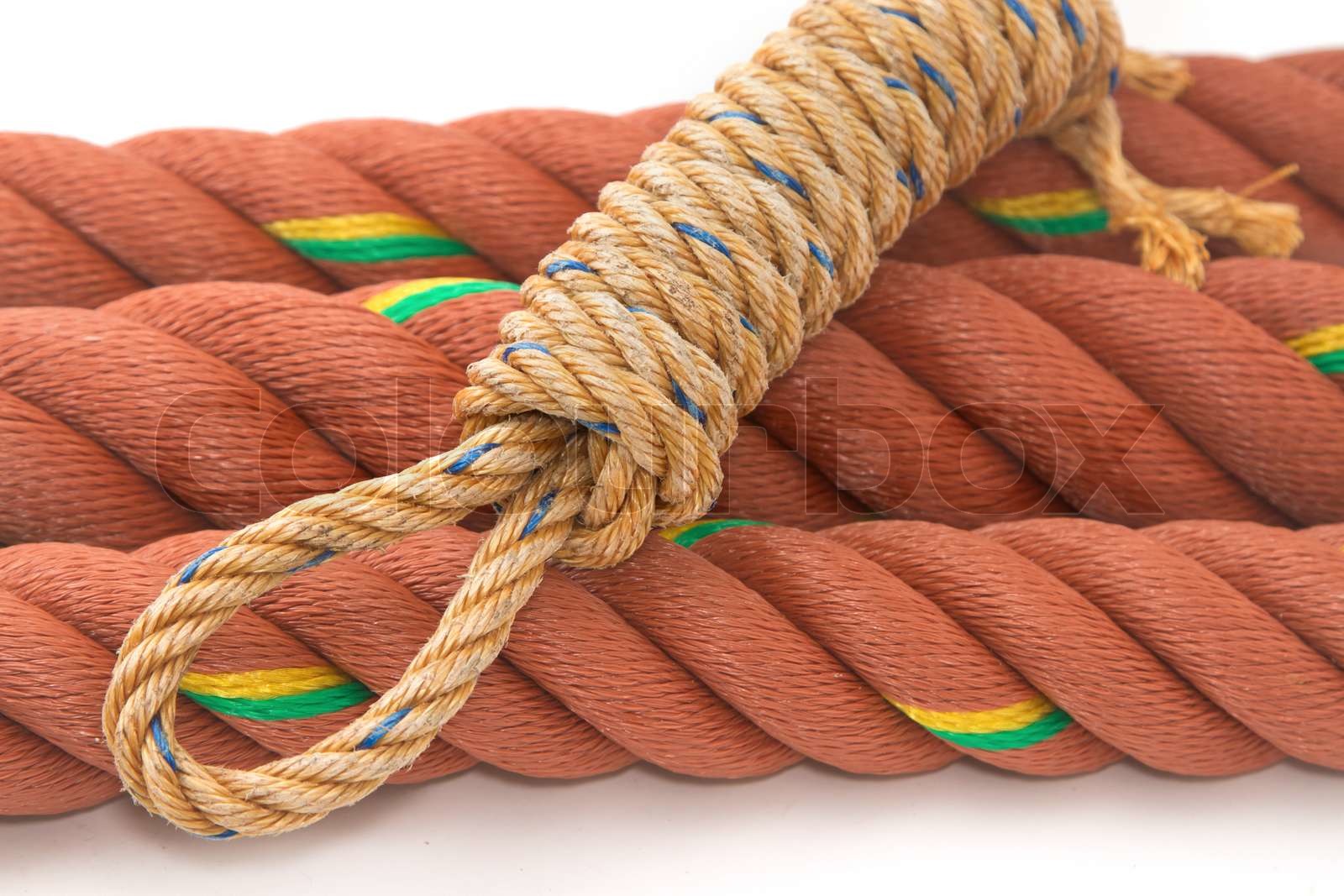 Closeup of Manila Nylon Ropes | Stock image | Colourbox