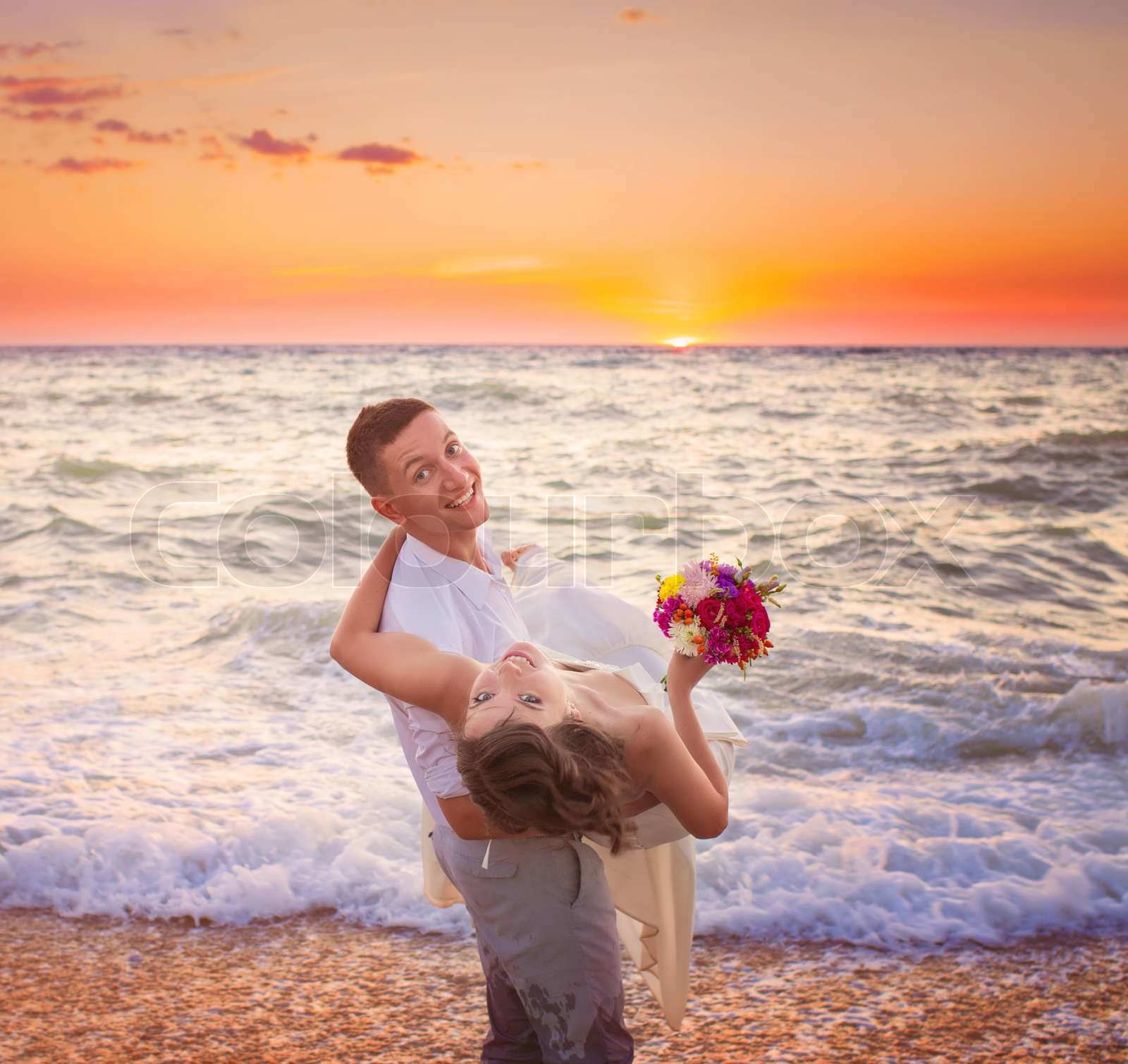 Paar am Strand | Stock Bild | Colourbox