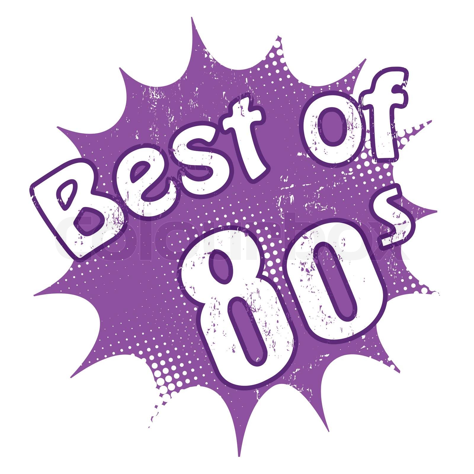 Best of 80's stamp | Stock vector | Colourbox