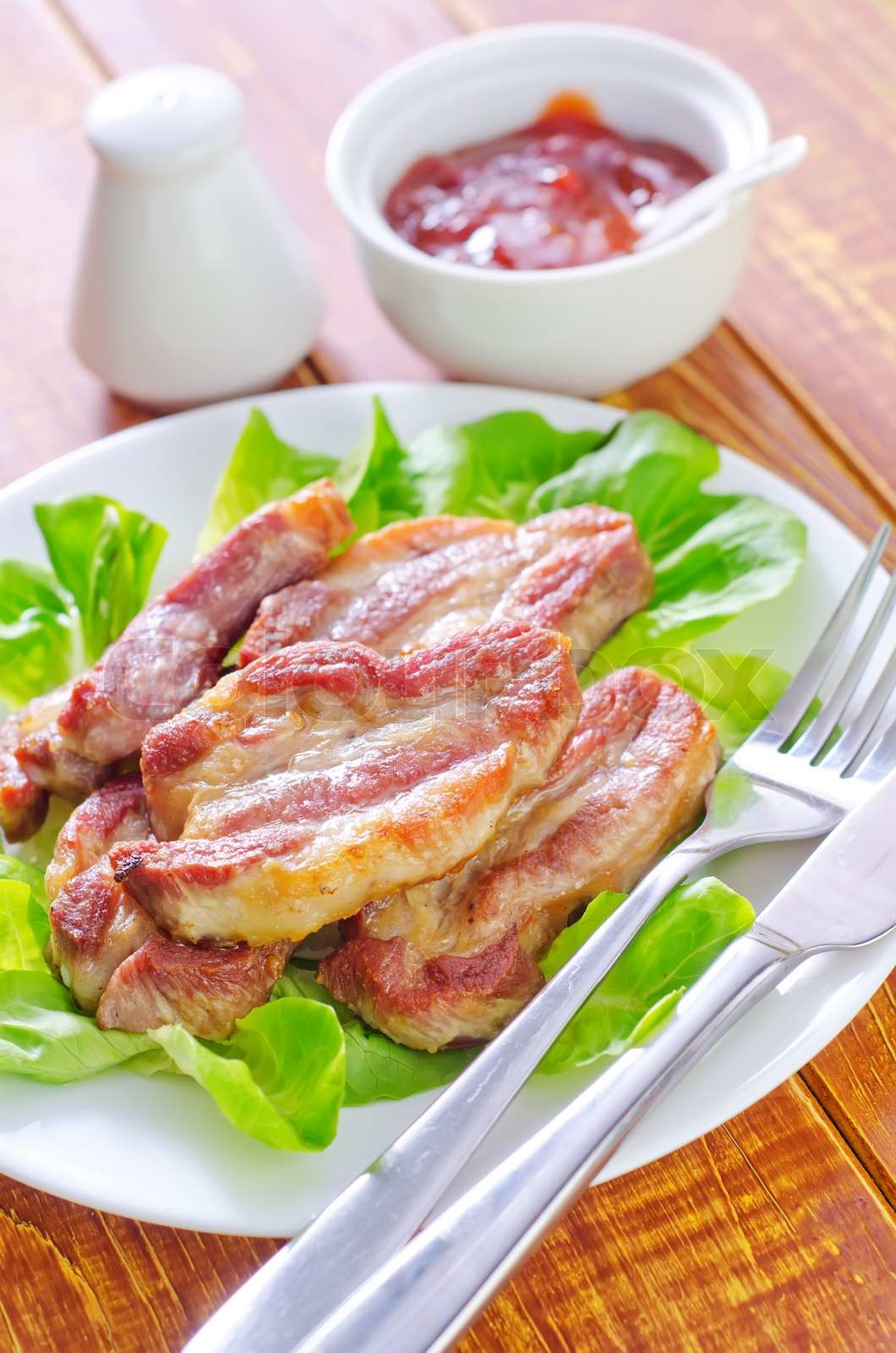 fried meat | Stock image | Colourbox