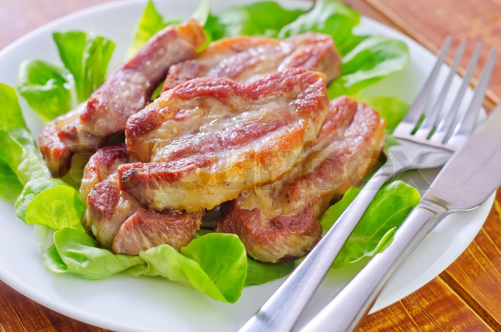 fried meat | Stock image | Colourbox