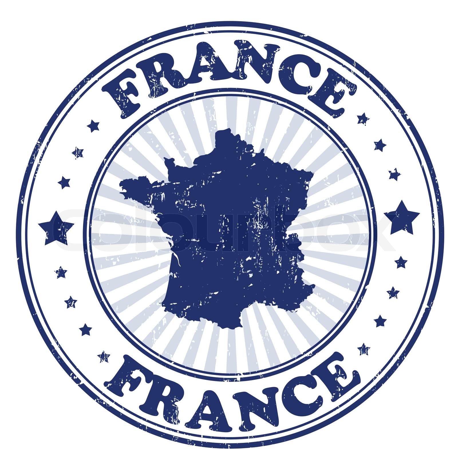 France stamp | Stock vector | Colourbox