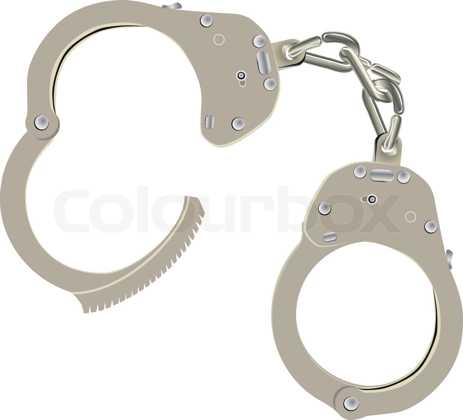 Open Handcuffs Vector