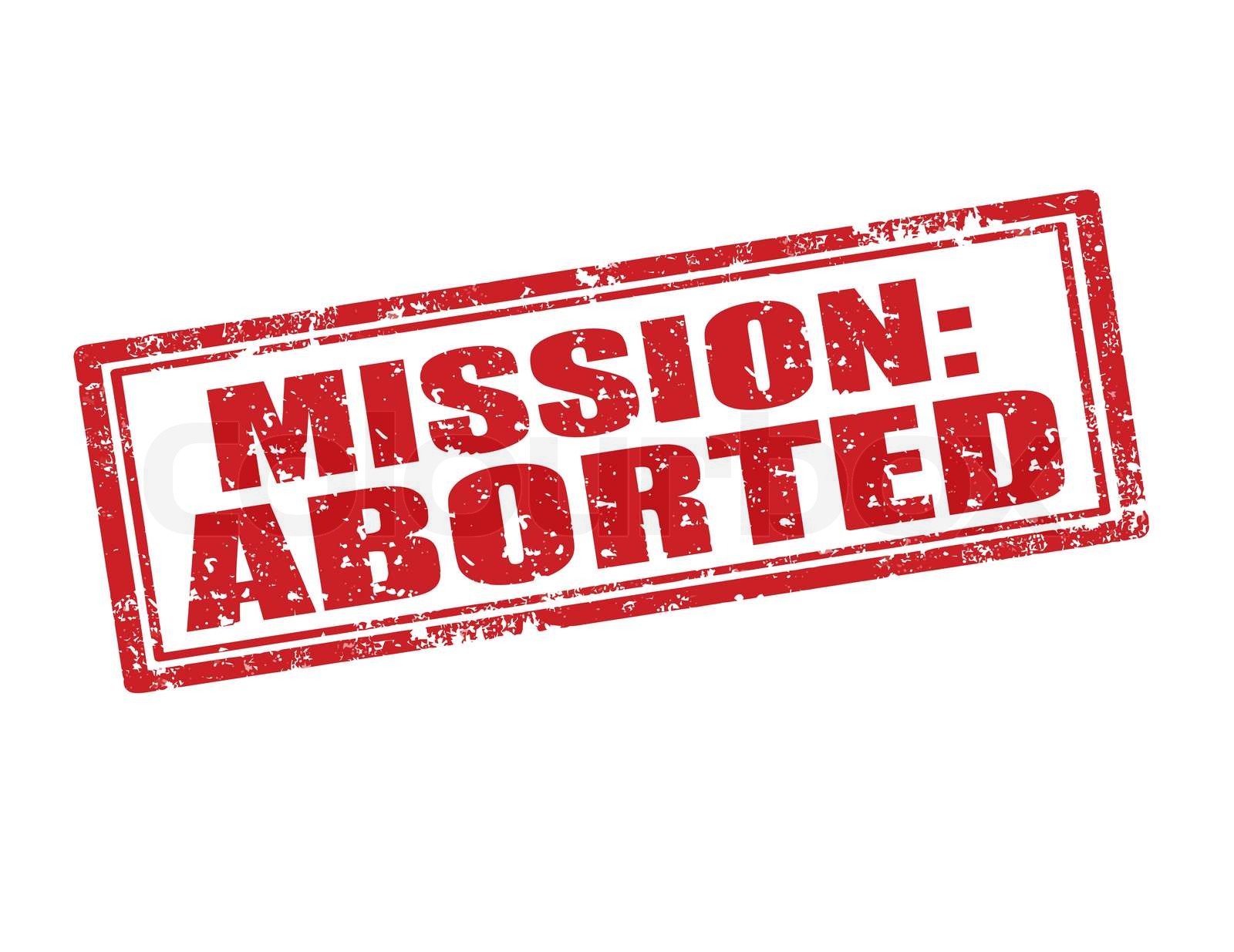 Mission aborted-stamp | Stock vector | Colourbox