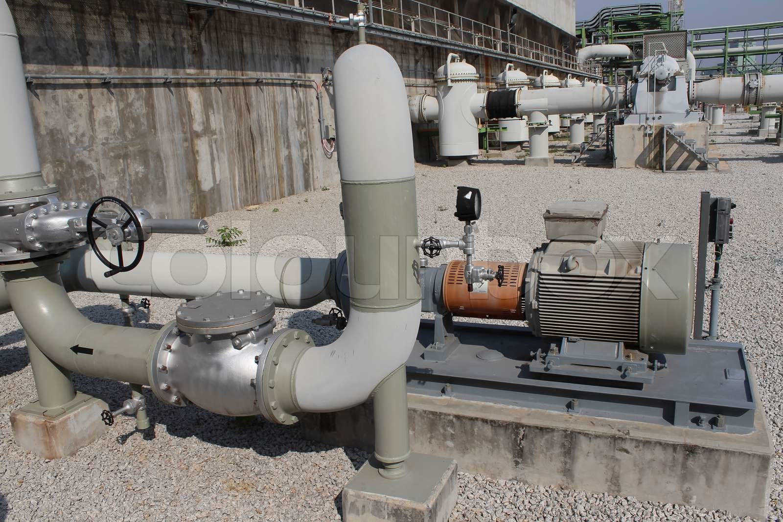 Electrical pump station | Stock image | Colourbox