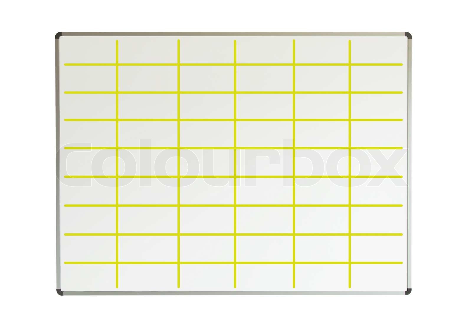Whiteboard mit Linien auf es gezeichnet | Stock Bild | Colourbox