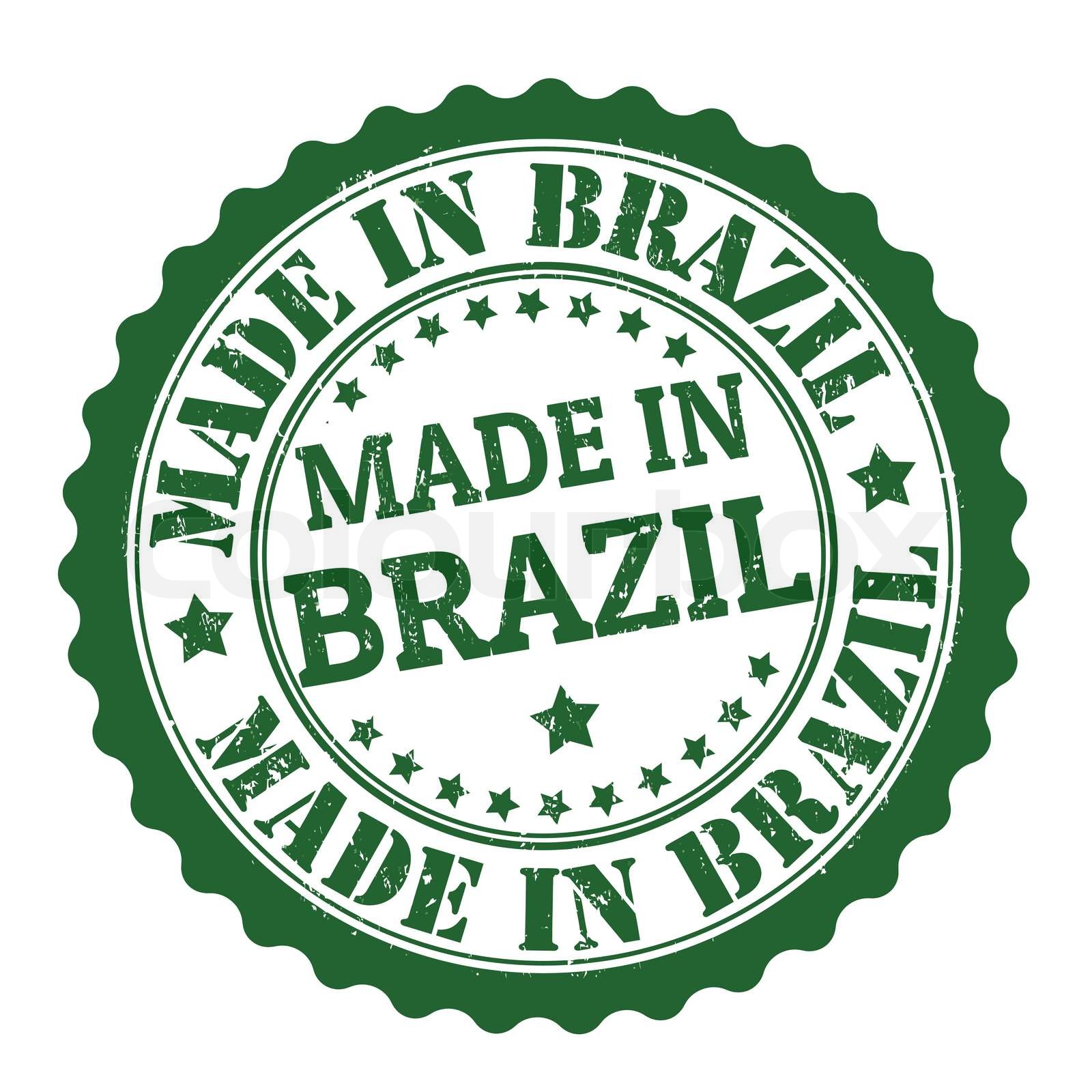Made in brazil stamp | Stock vector | Colourbox