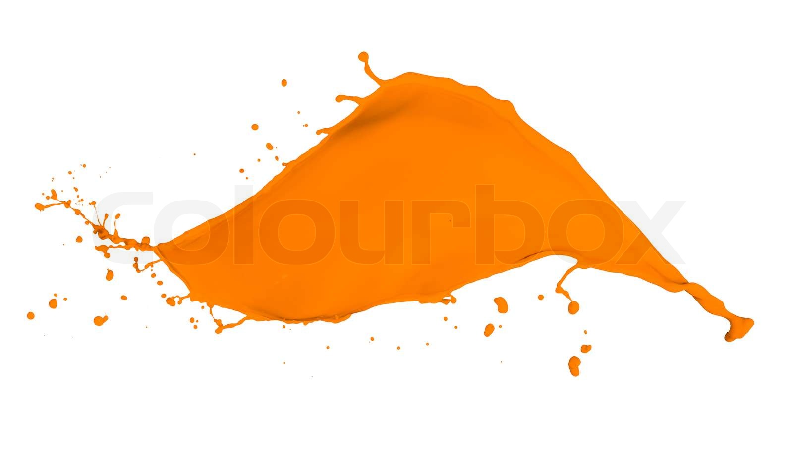orange paint splash | Stock image | Colourbox