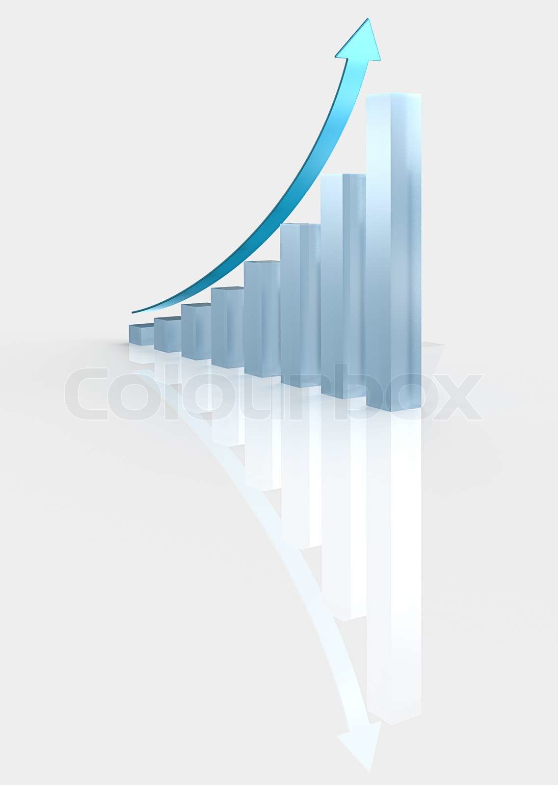 Blue Graph | Stock image | Colourbox