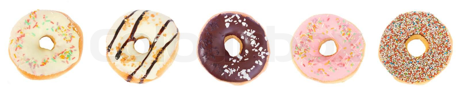 five donuts | Stock image | Colourbox