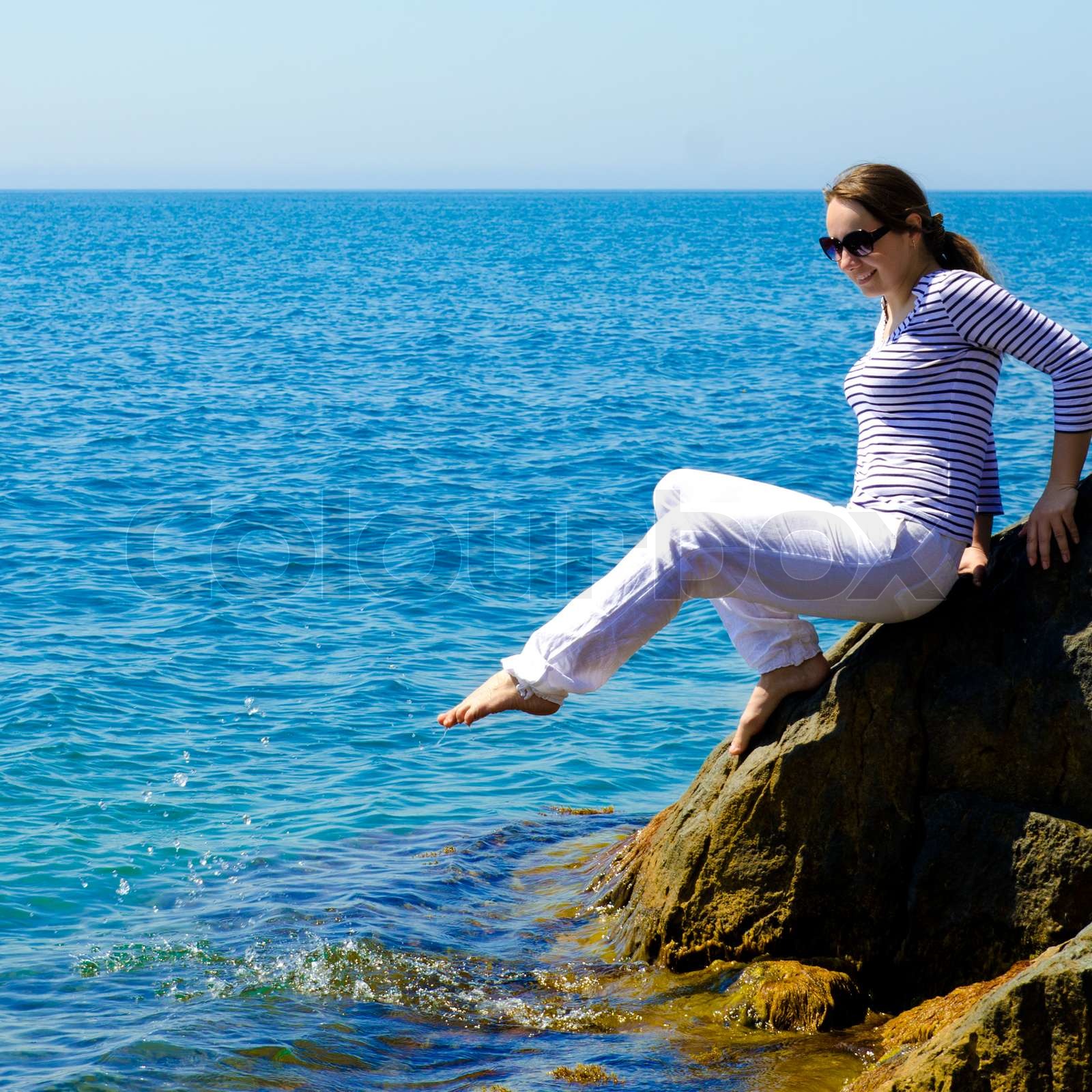 woman at the sea | Stock image | Colourbox